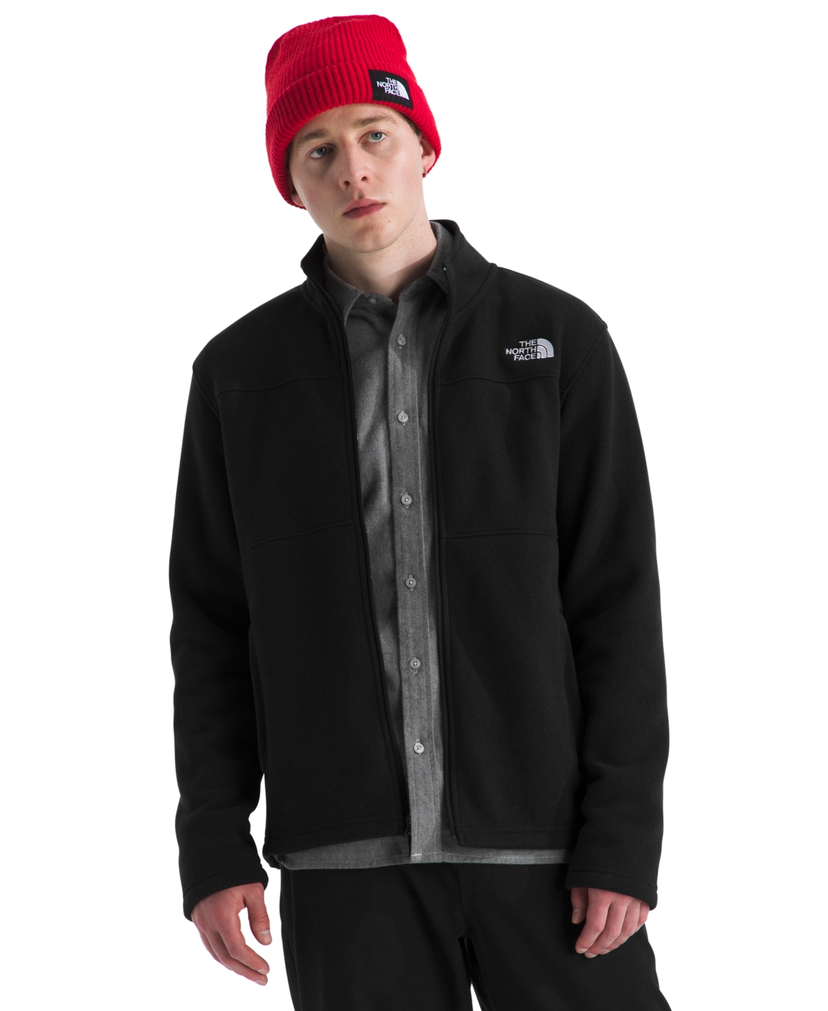 The North Face Mens Gordon Lyons Full Zip Jacket - Black Heather