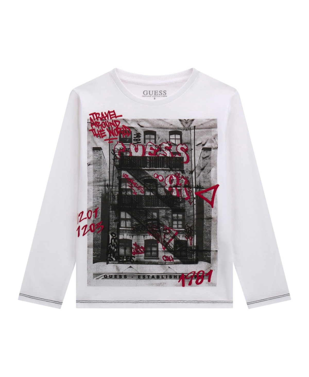 Click here for Guess Boys 8-18 Long-Sleeve Graphic T-Shirt - Pure... prices