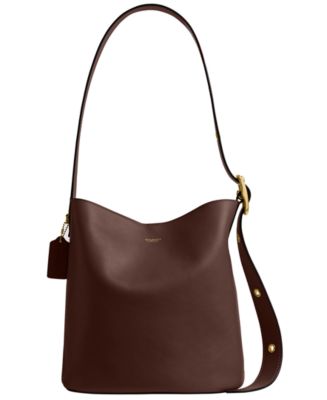 COACH Bleecker Large Leather Bucket Bag - Macy's