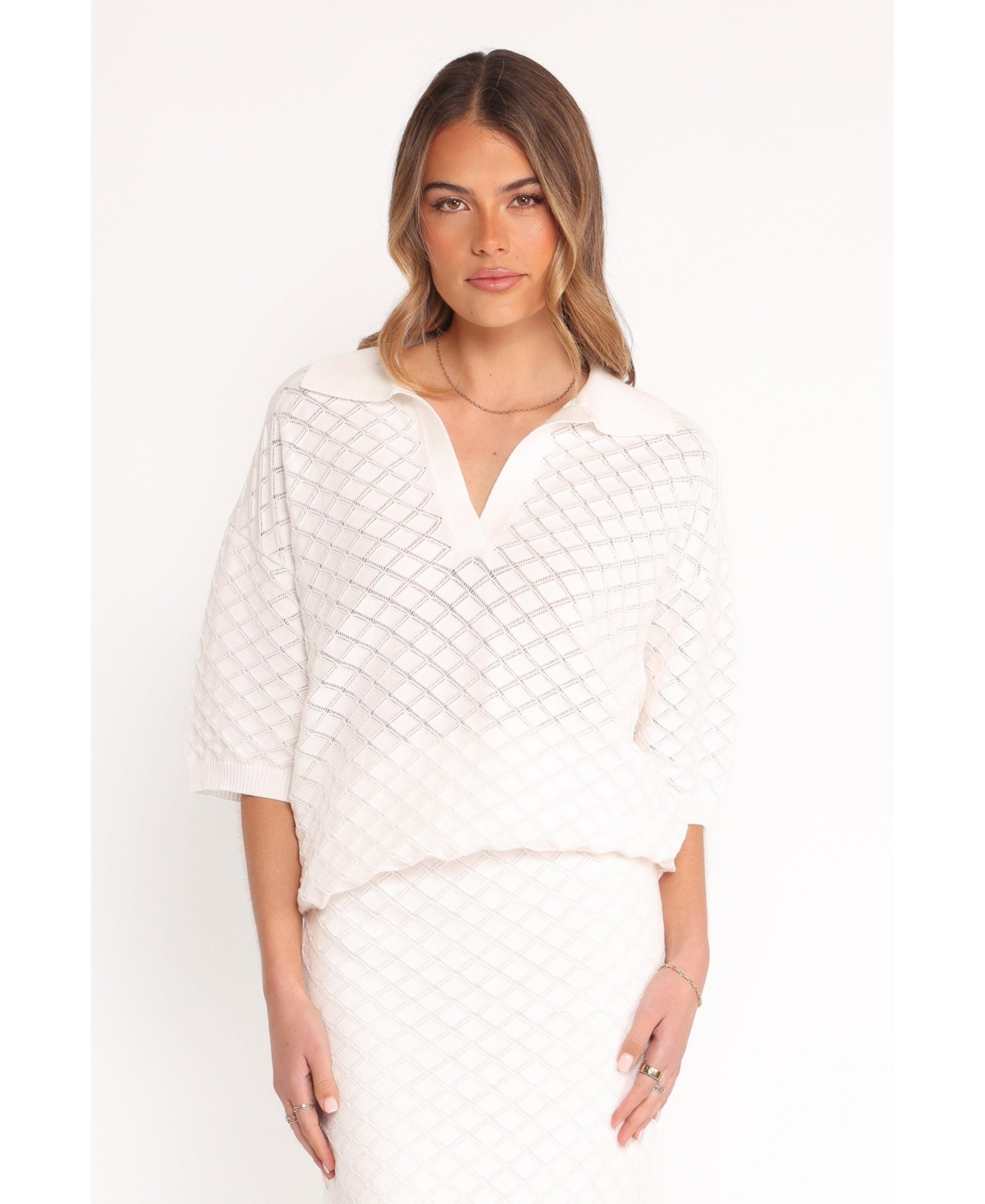 Click here for Petal and Pup Womens Meera Top - White - White prices