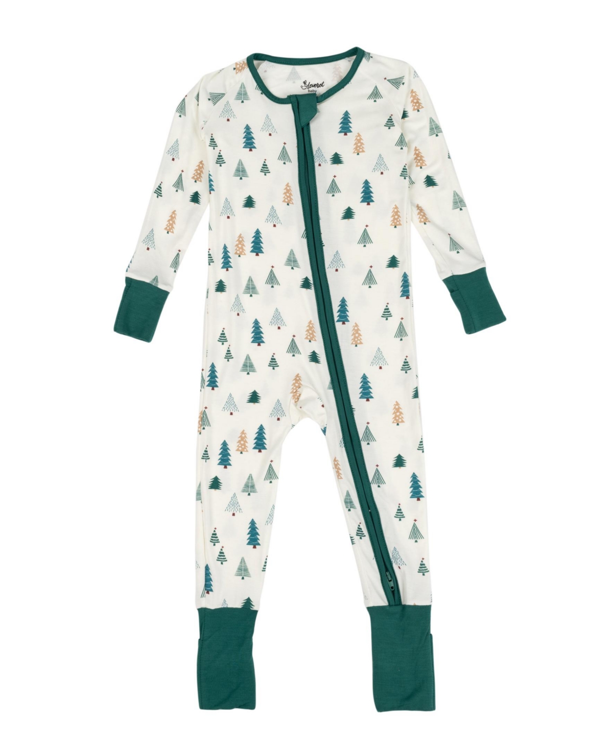 Click here for Leveret Baby Footed Bamboo Pajamas  Pine Tree  Mat... prices
