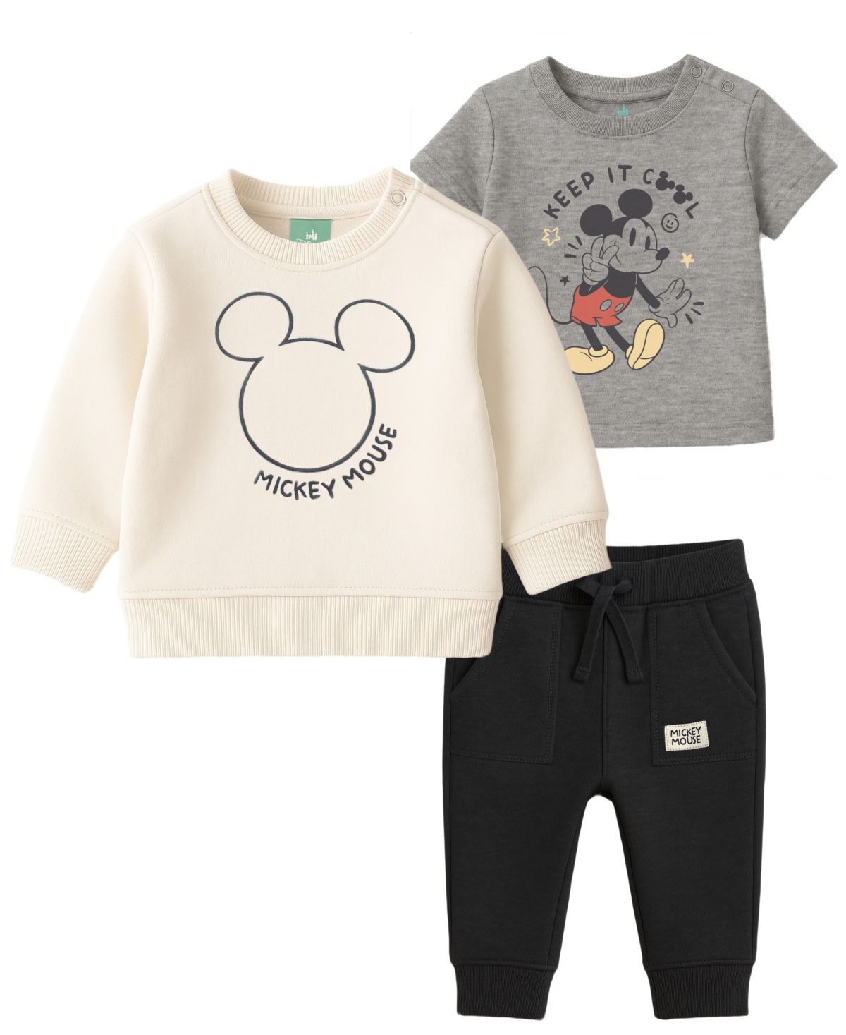 Click here for Disney Baby Boys 3-Piece Mickey Sweatshirt  Top an... prices