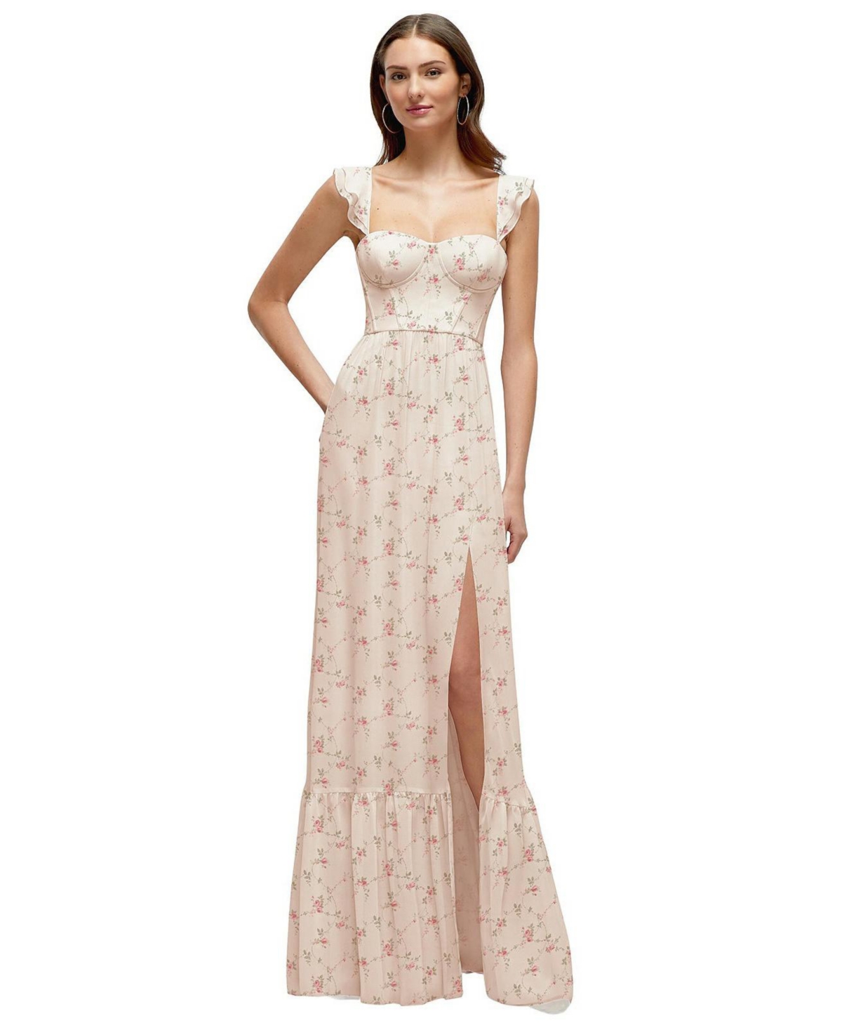 Click here for Dessy Collection Plus Size Ruffle Strap Chiffon Bu... prices