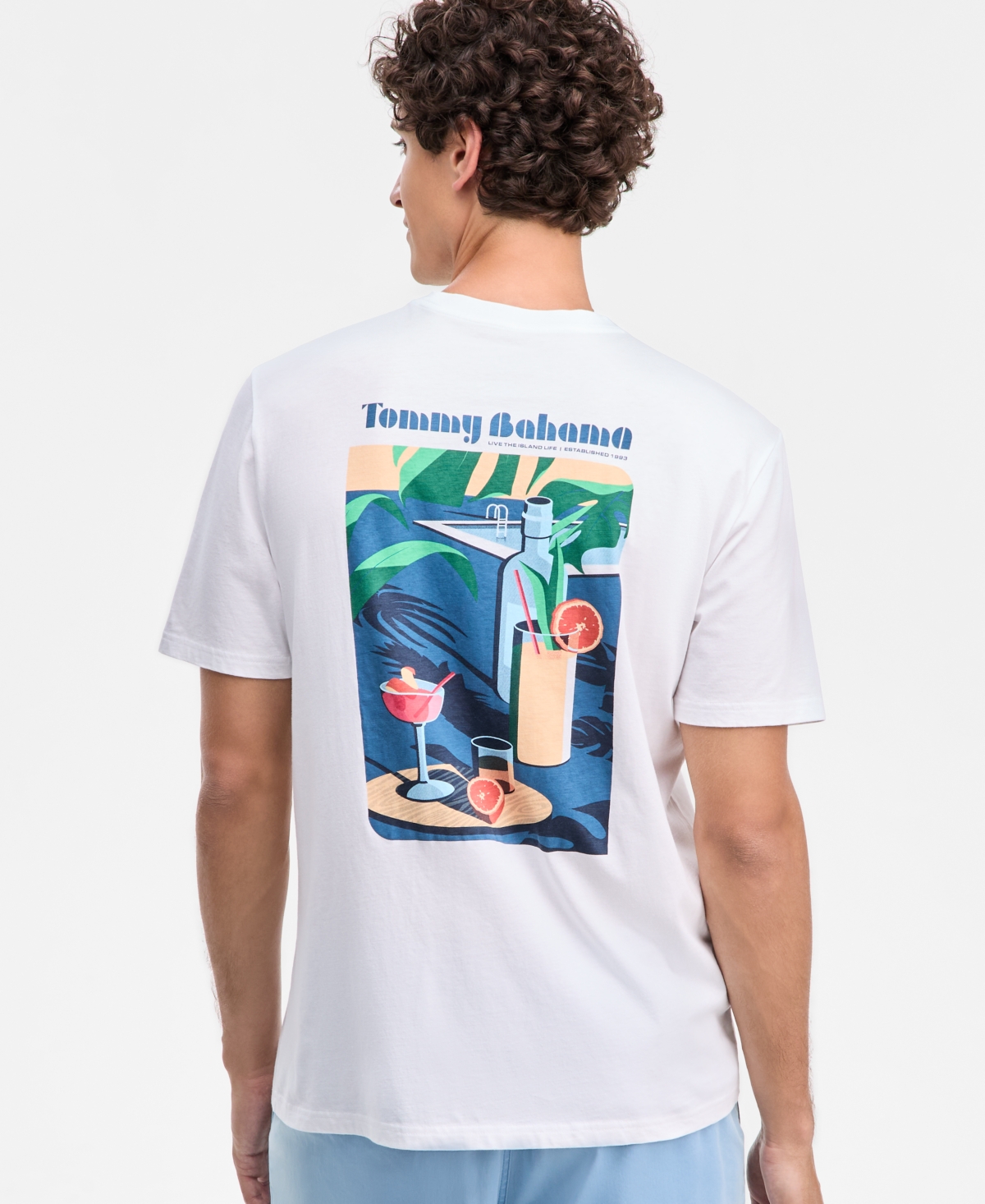 Click here for Tommy Bahama Mens Cotton Swim-Up Sips Graphic T-Sh... prices