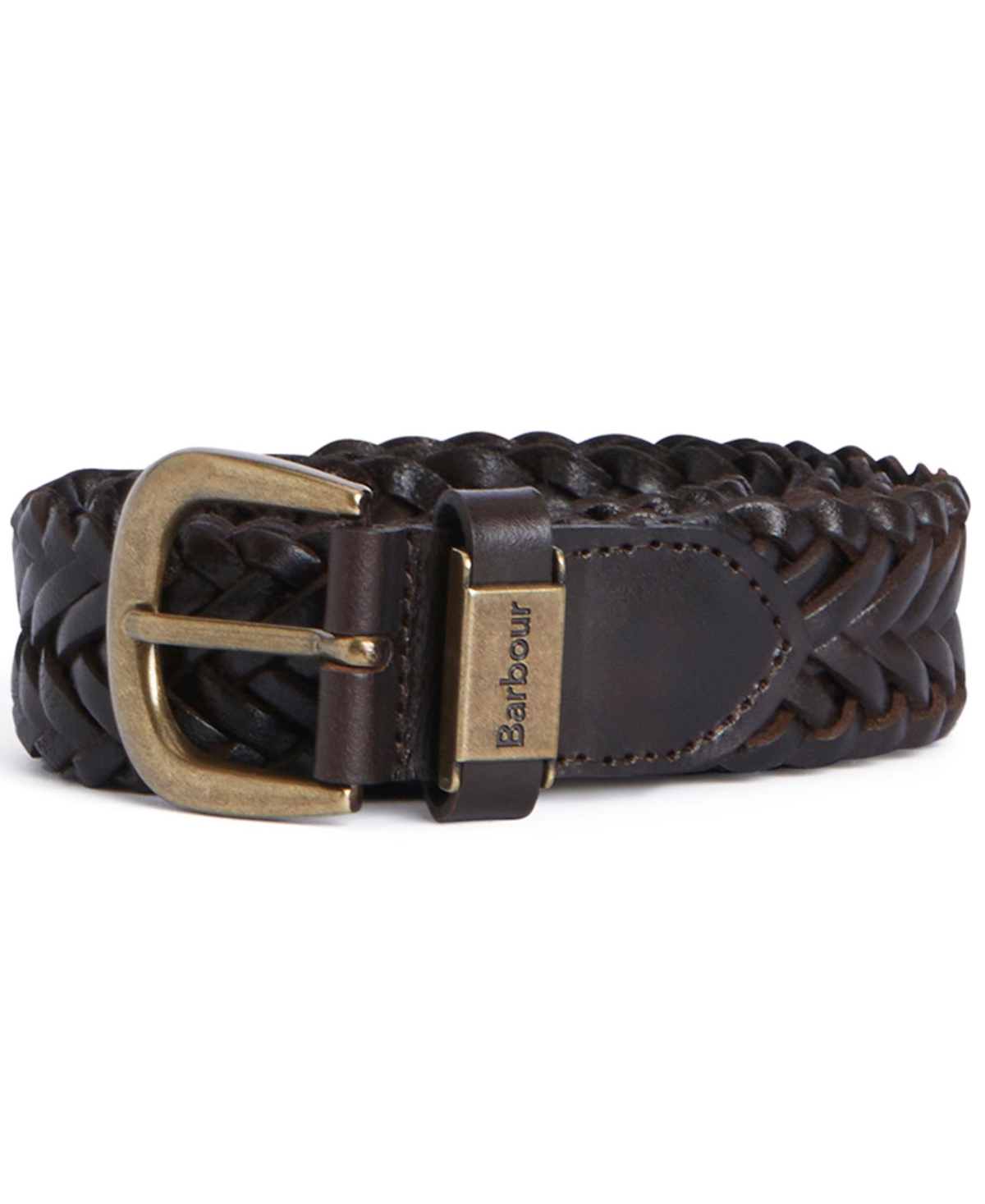 Click here for Barbour Mens Redshore Leather Belt - Dark Brown prices