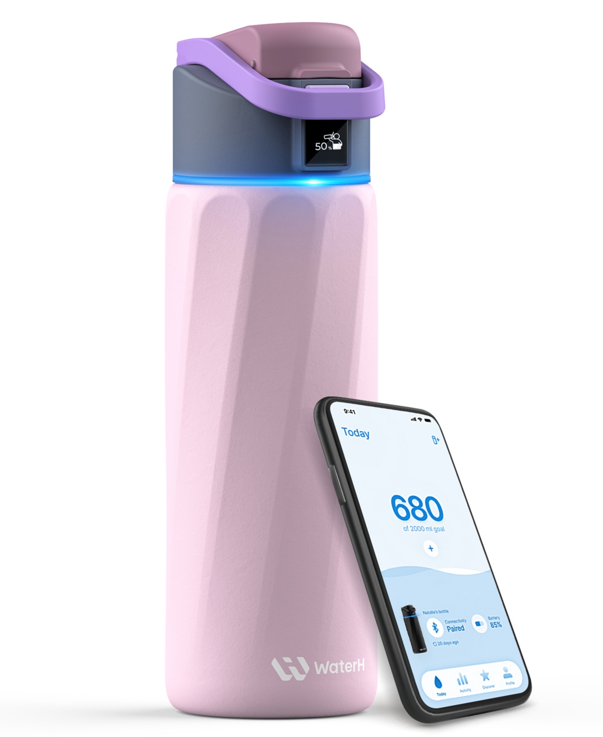 Click here for WaterH 24 oz. Insulated Smart Water Bottle with Hy... prices
