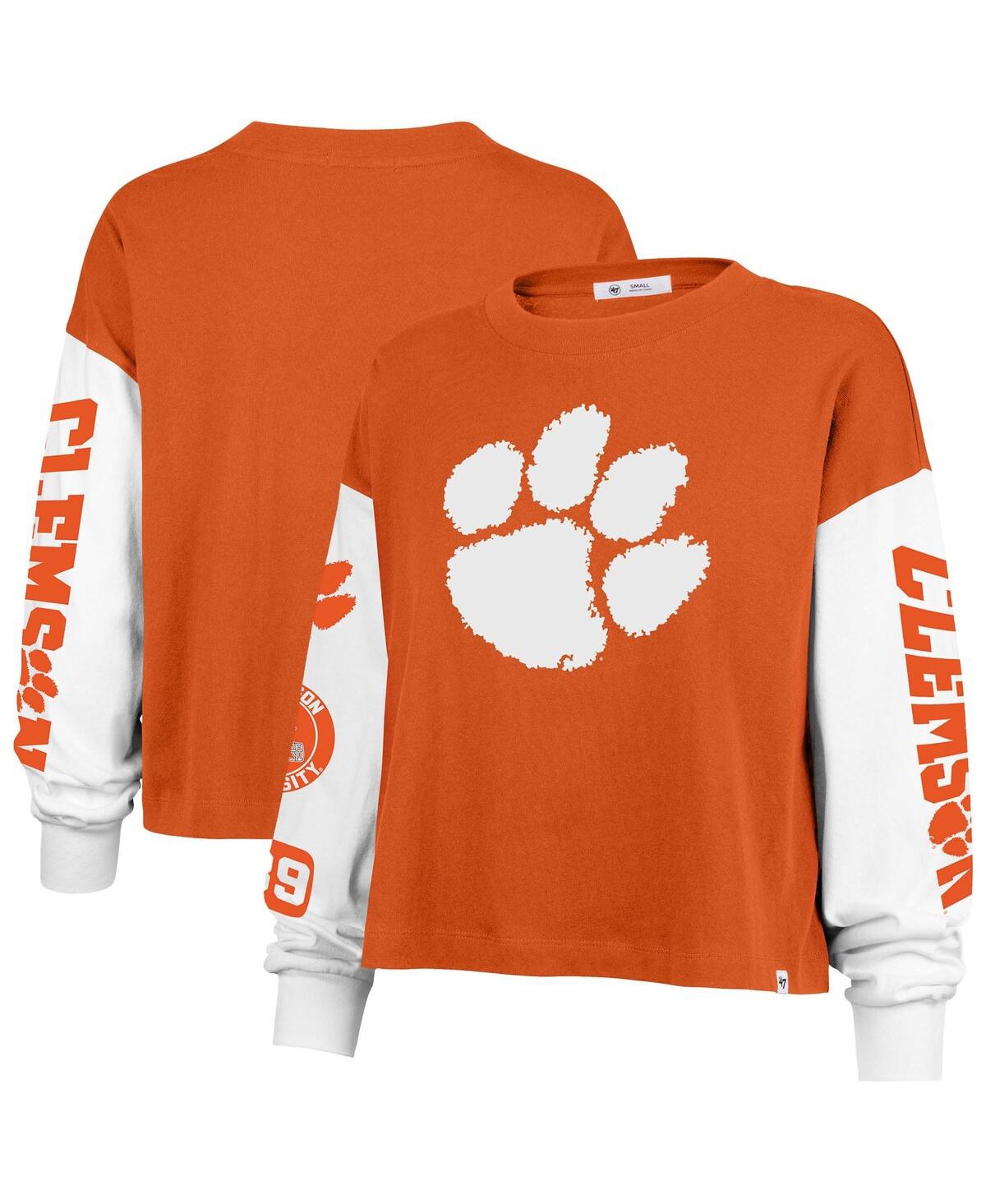Click here for 47 Brand Womens Orange Clemson Tigers Sydney Long... prices