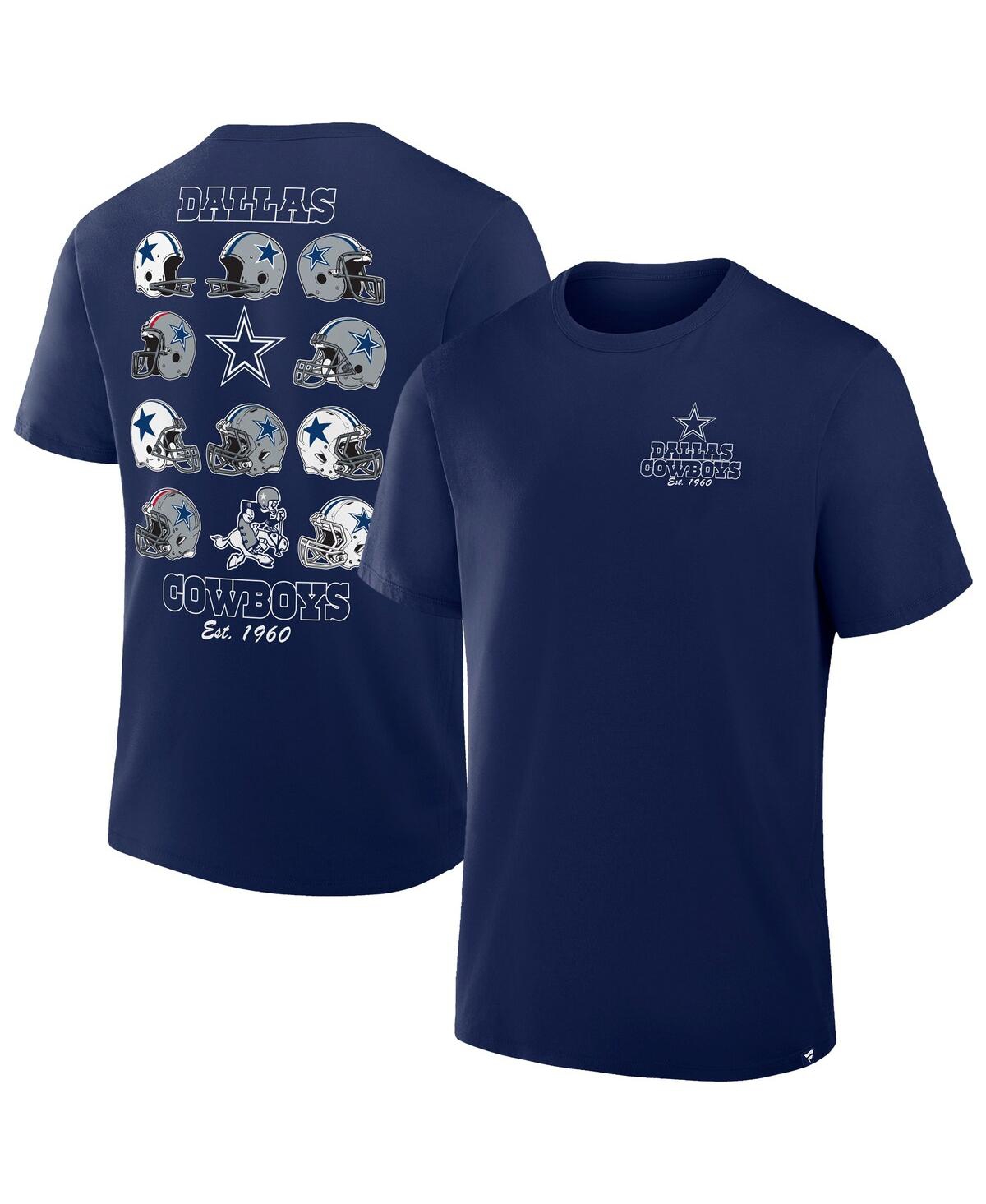 Click here for Dallas Cowboys Mens Navy Helmet Grid T-Shirt - Nav... prices
