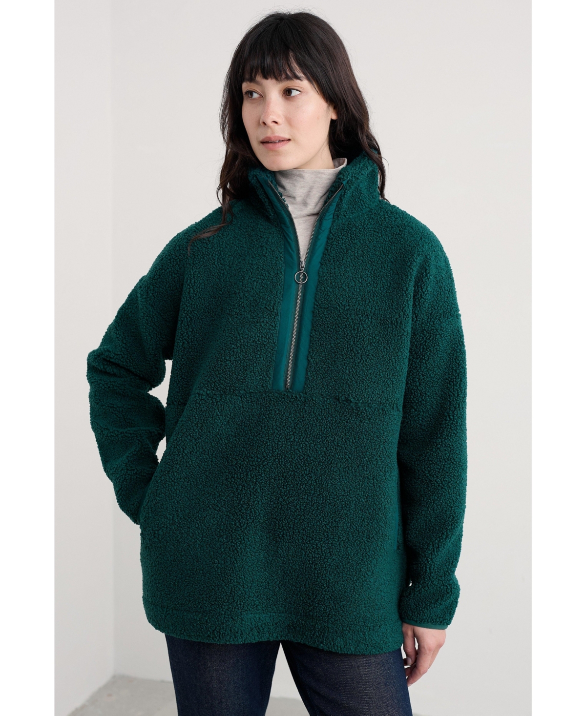 Click here for Seasalt Cornwall Womens Barnaloft Sweater - Verte prices