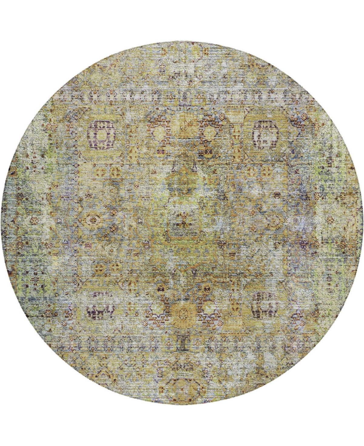 Click here for Dalyn Karaj KJ1 8x8 Round Area Rug - Grass  Jade prices