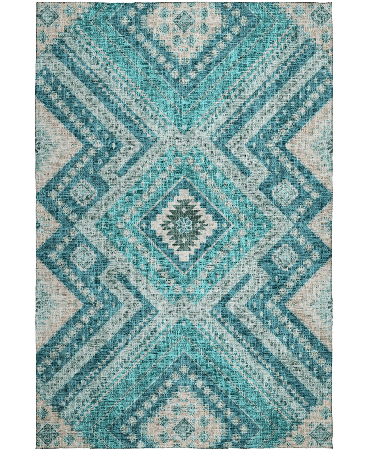 Click here for Dalyn Portico PO5 3x5 Area Rug - Aqua prices