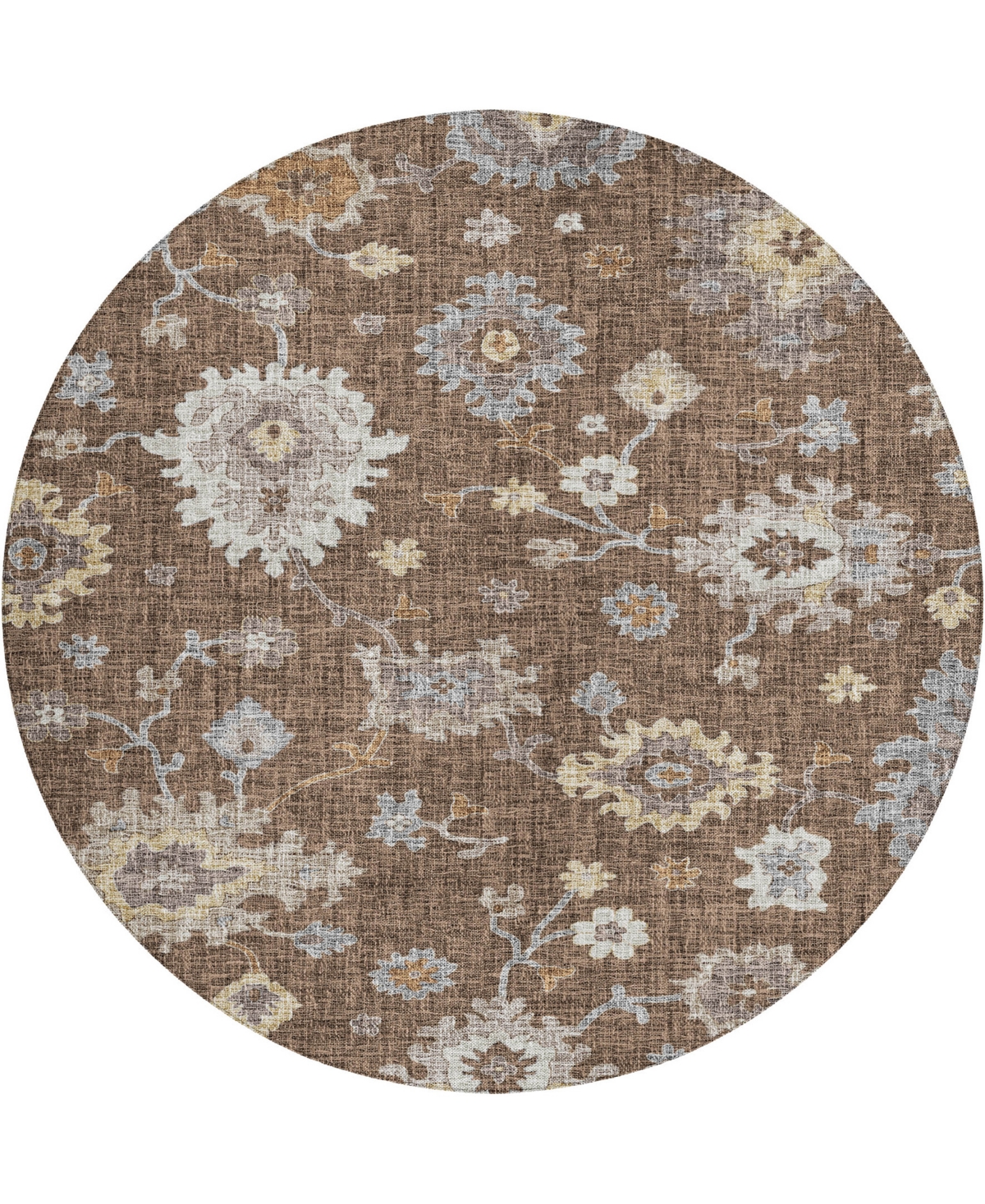 Click here for Dalyn Portico PO6 8x8 Round Area Rug - Chocolate prices
