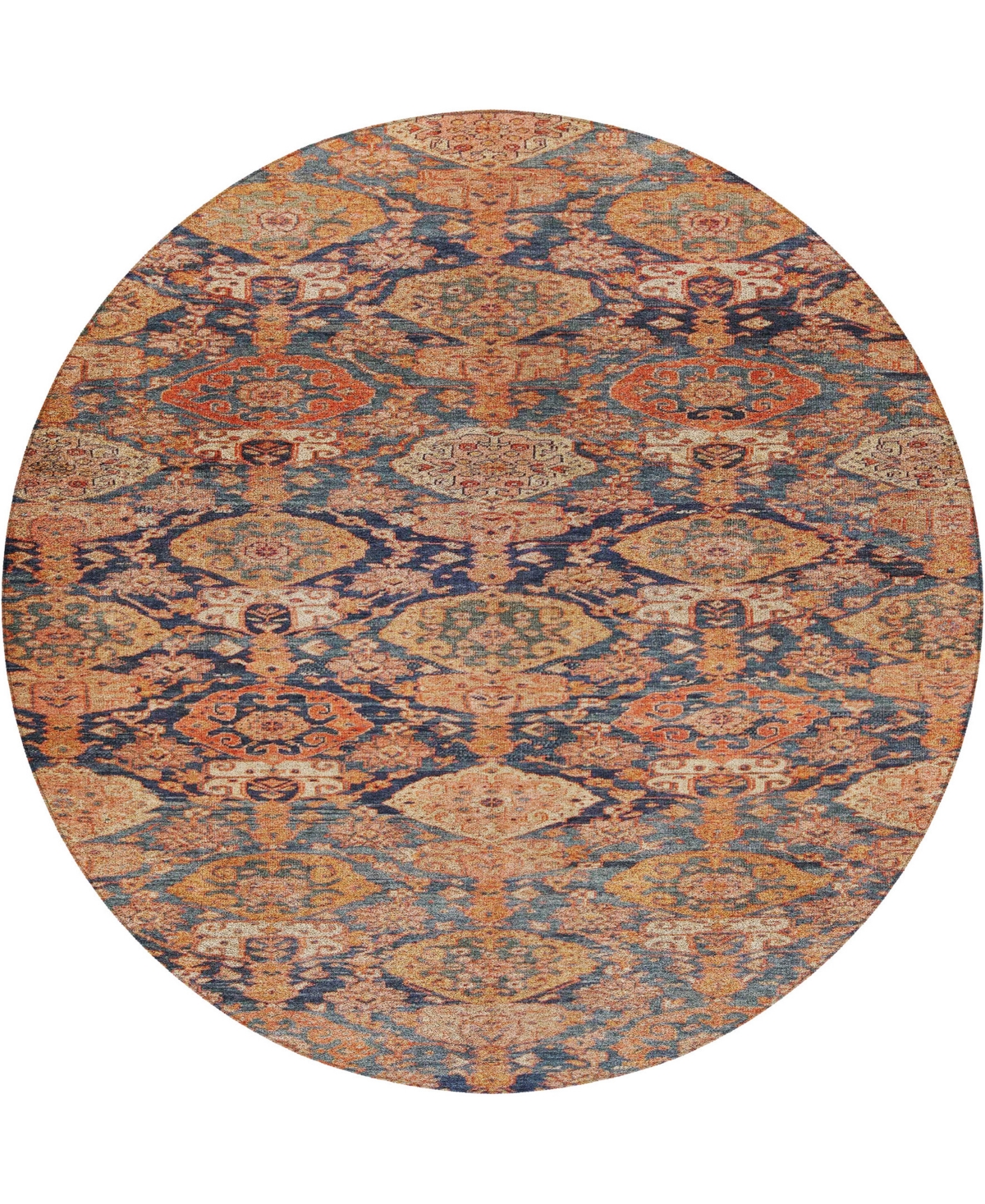Click here for Dalyn Tabrook TB3 8x8 Round Area Rug - Orange prices