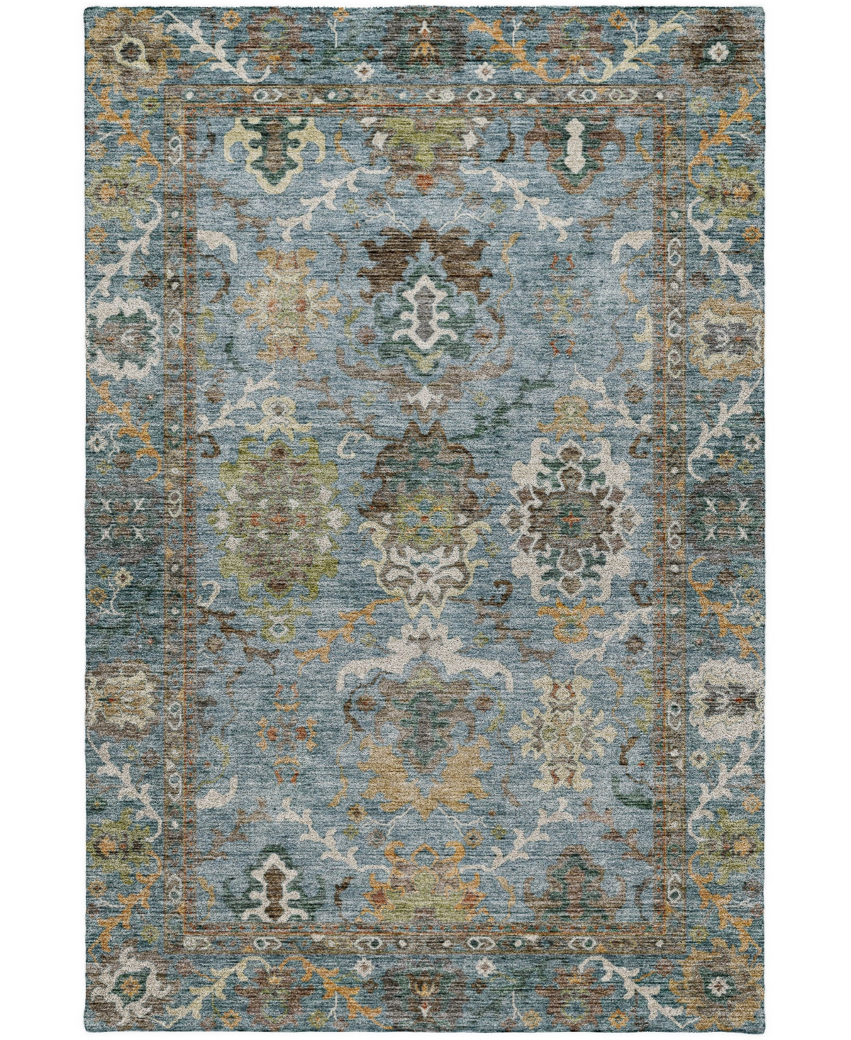 Click here for Dalyn Silk Road SR8 8x10 Area Rug - Blue  Gold prices