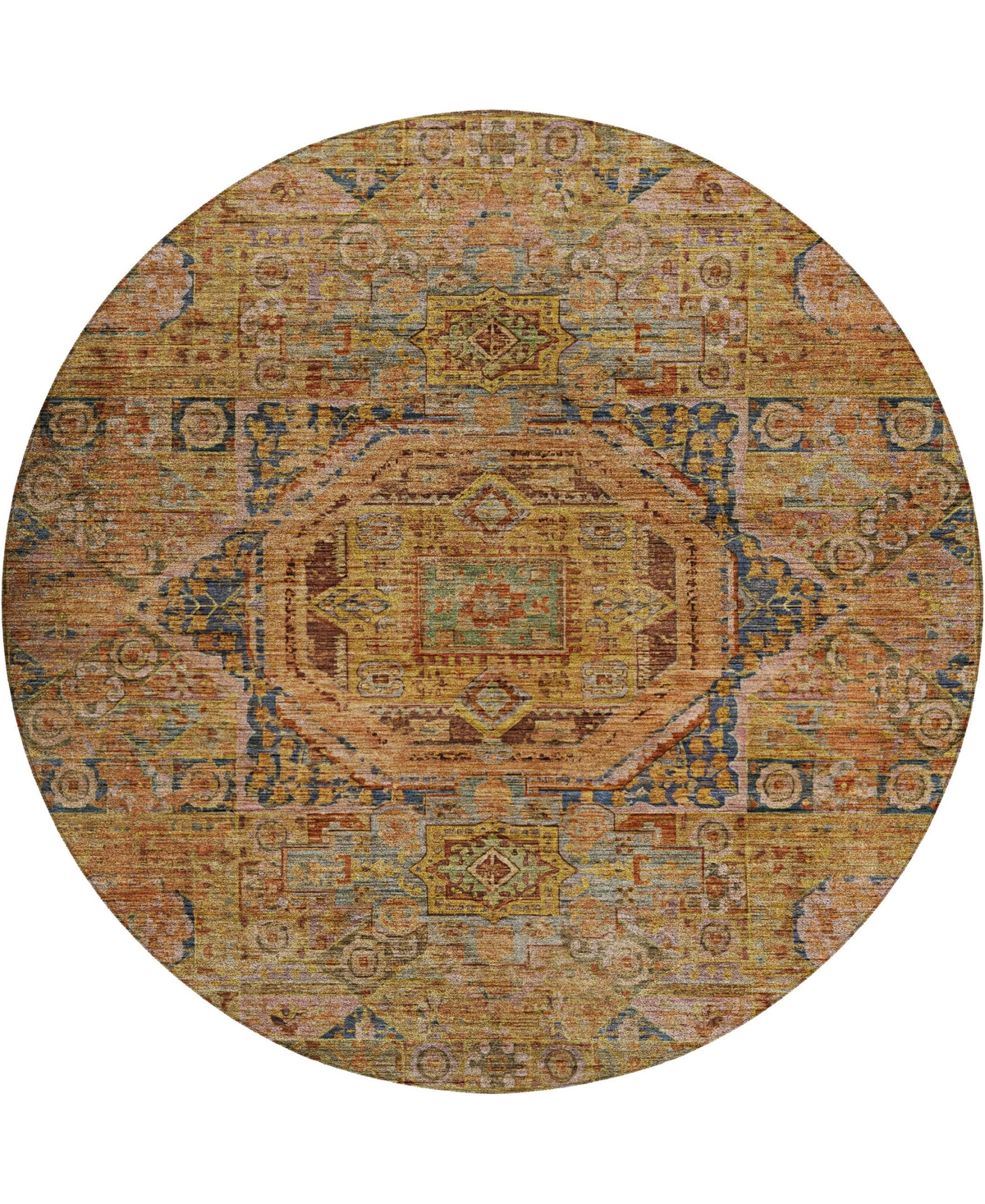 Click here for Dalyn Silk Road SR10 8x8 Round Area Rug - Orange prices
