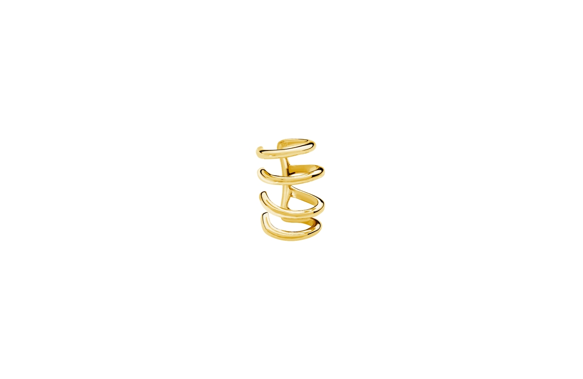 Click here for Lucy Quartermaine Waterfall High Ear Cuff In Gold... prices