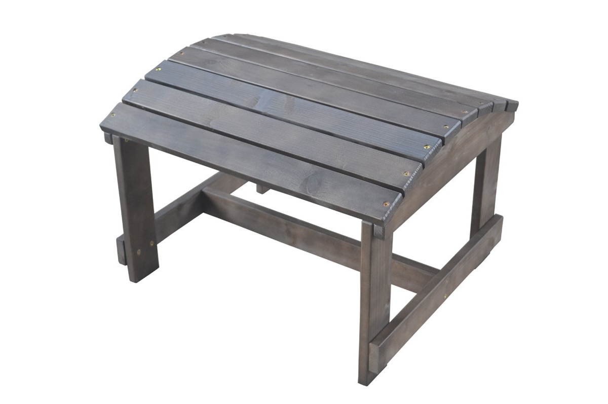 Click here for Jiallo White Adirondack Pine Ottoman - Dark Grey prices