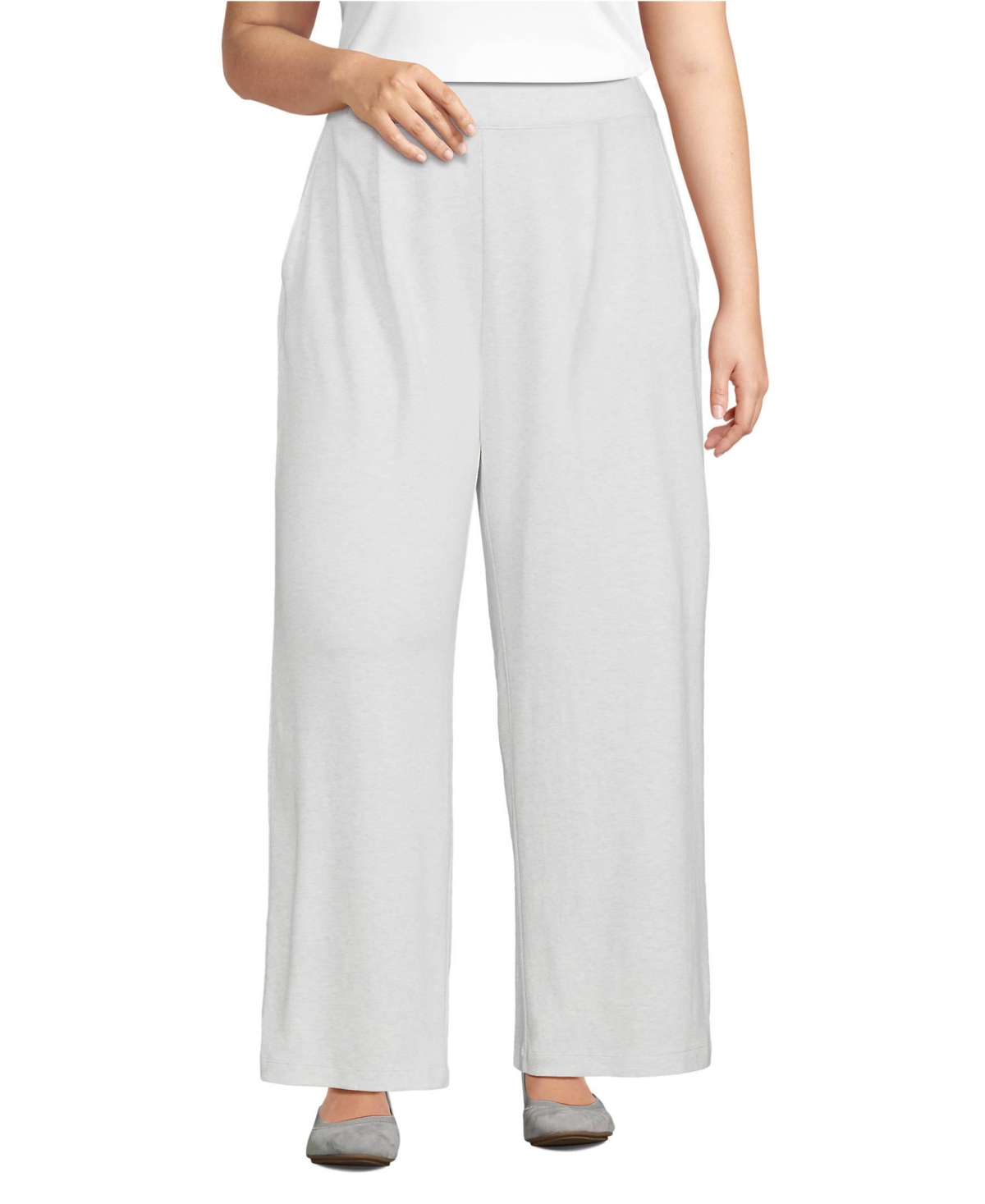 Click here for Lands End Womens Sport Knit High Rise Pleated Wide... prices