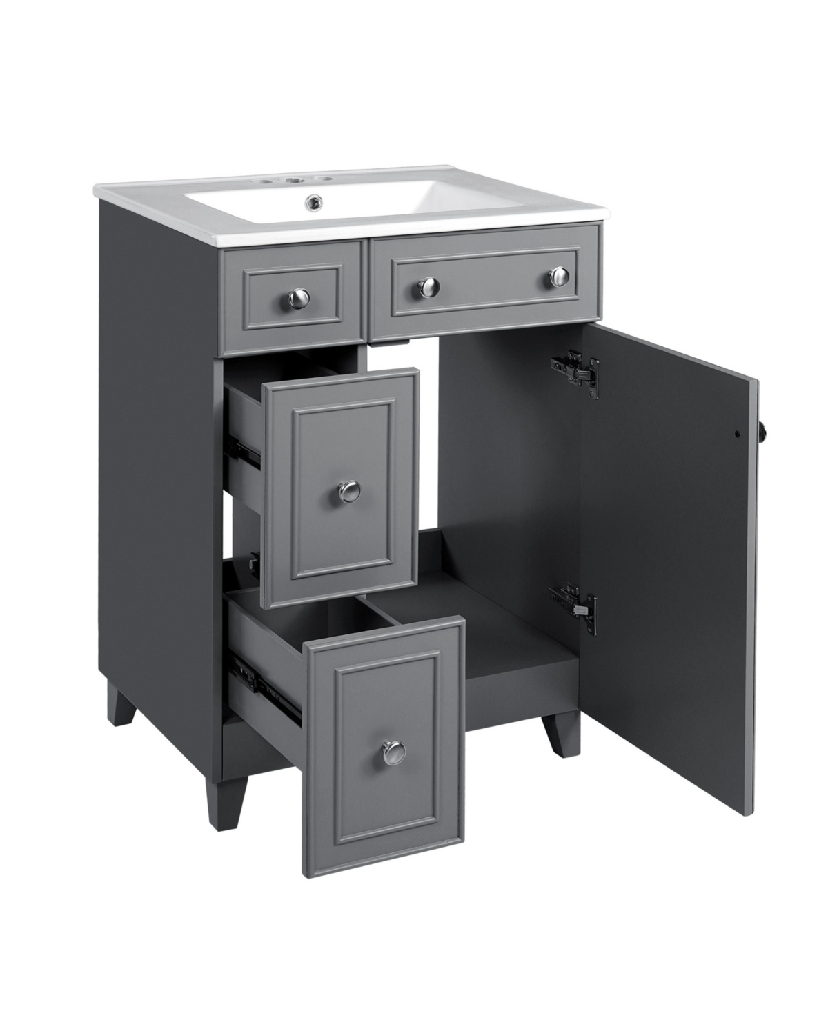 Click here for Casainc 24 Bathroom Vanity Cabinet with Ceramic Si... prices