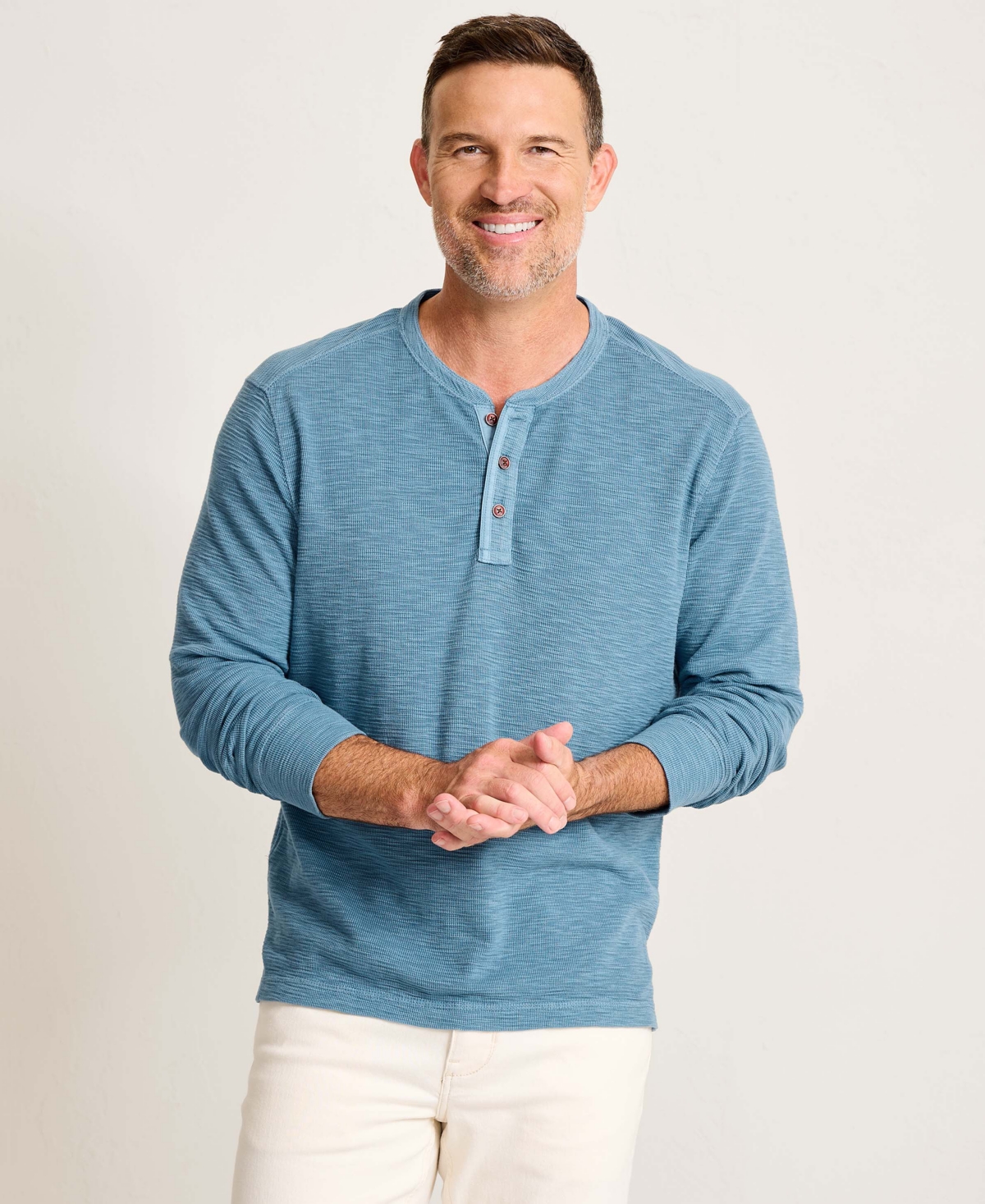 Click here for Tommy Bahama Mens Port Oasis Henley Long-Sleeve Sh... prices