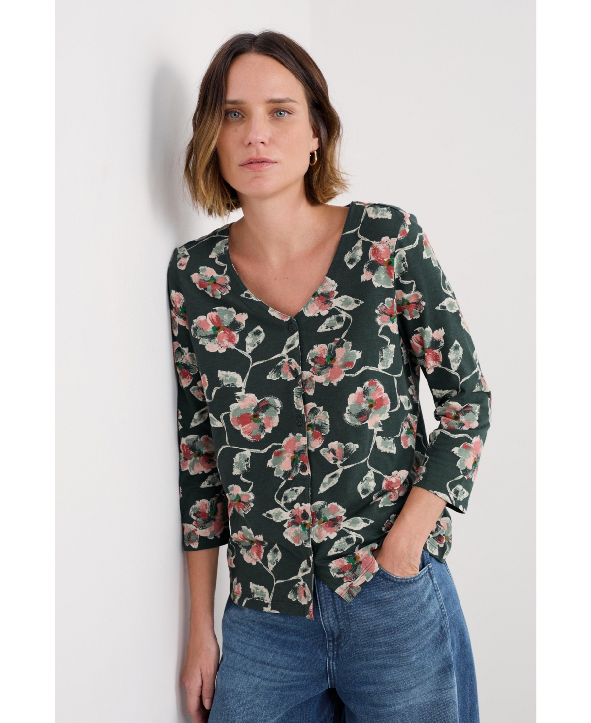 Click here for Seasalt Cornwall Womens Studio Glass Quarter Sleev... prices