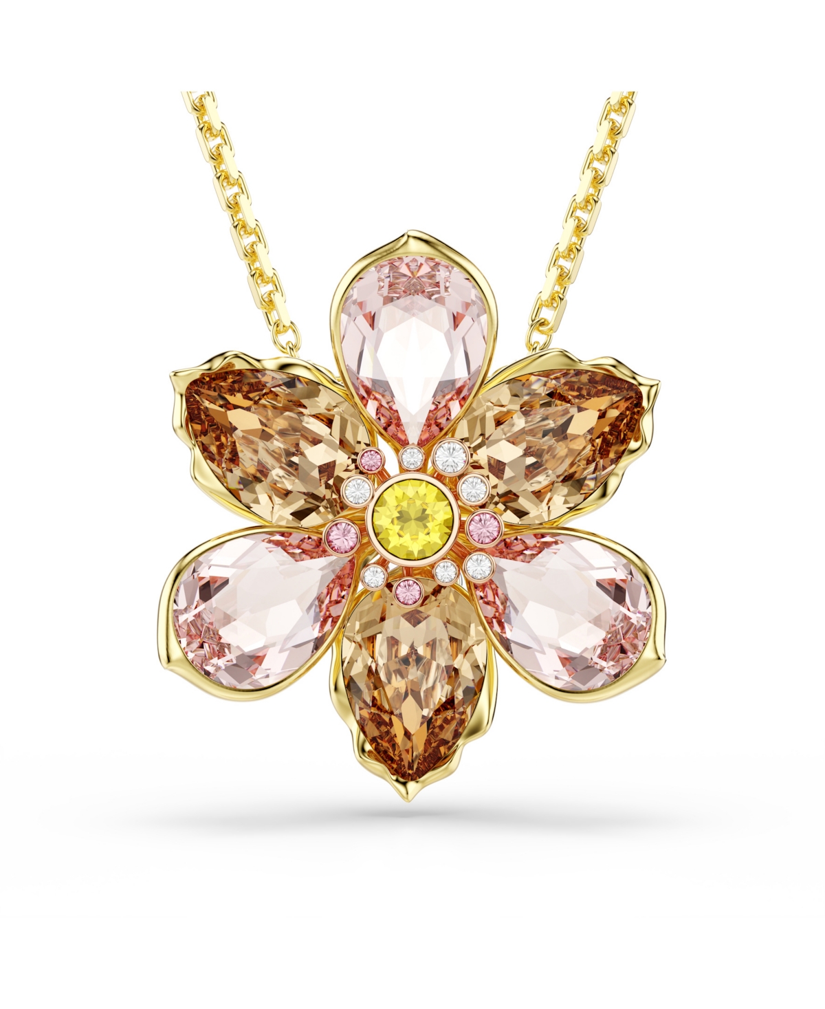 Click here for Swarovski Idyllia Gold-Tone Plated Brooch and Pend... prices