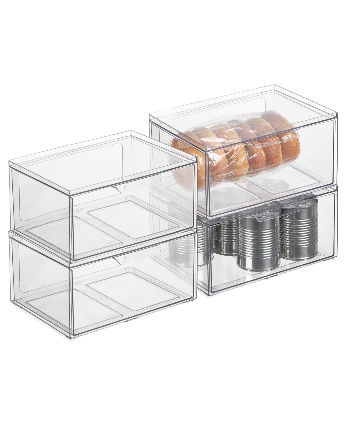 Click here for mDesign Plastic Wide Stackable Kitchen Storage Org... prices