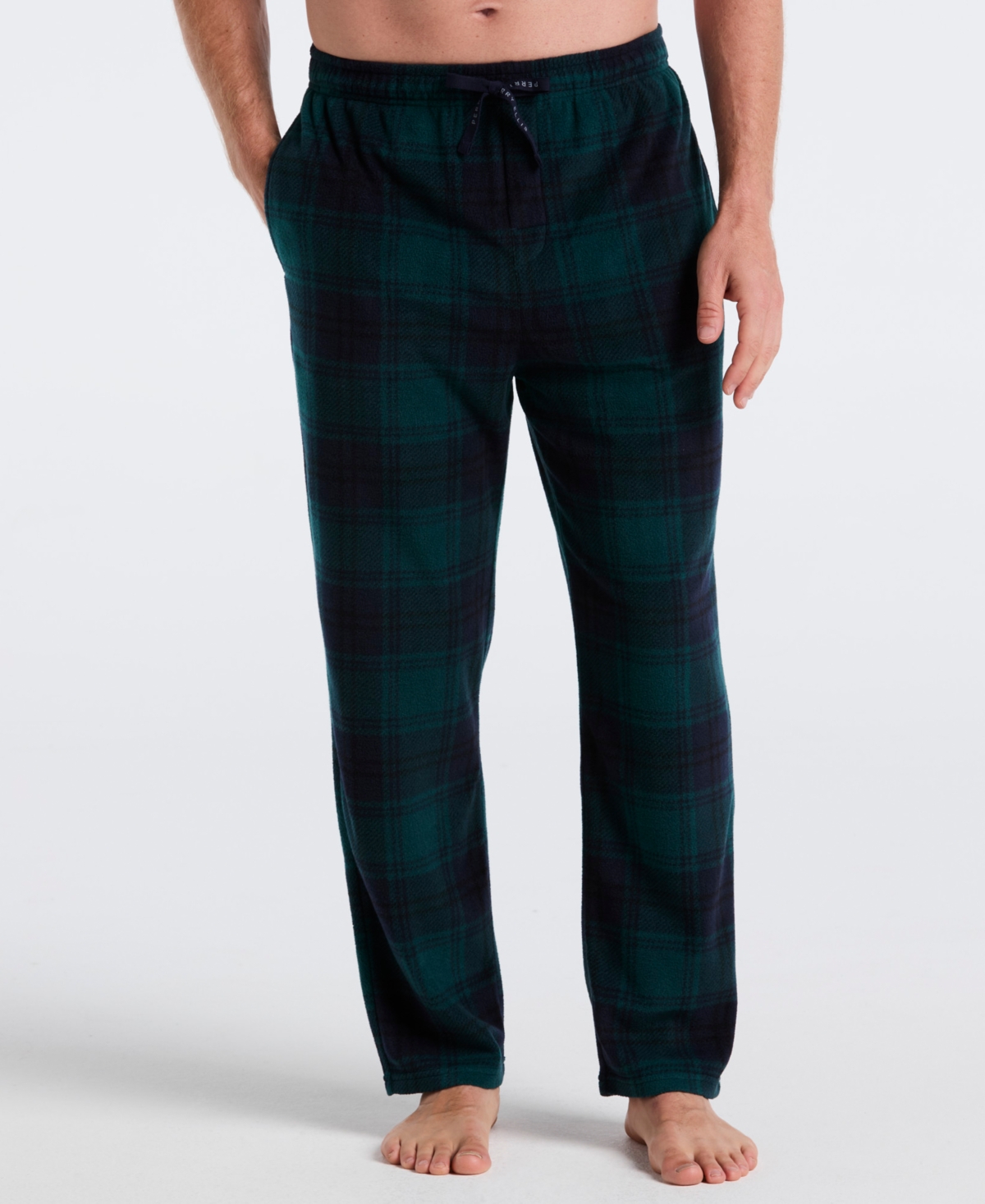 Click here for Perry Ellis Portfolio Mens Fleece Buffalo Plaid Pa... prices