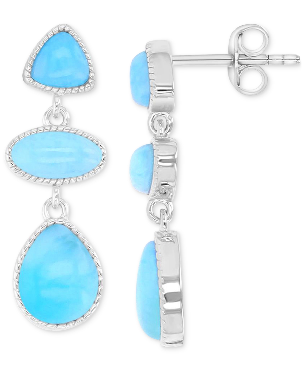 Click here for Macys Opal (15 ct. t.w.) Earrings in Sterling Silv... prices