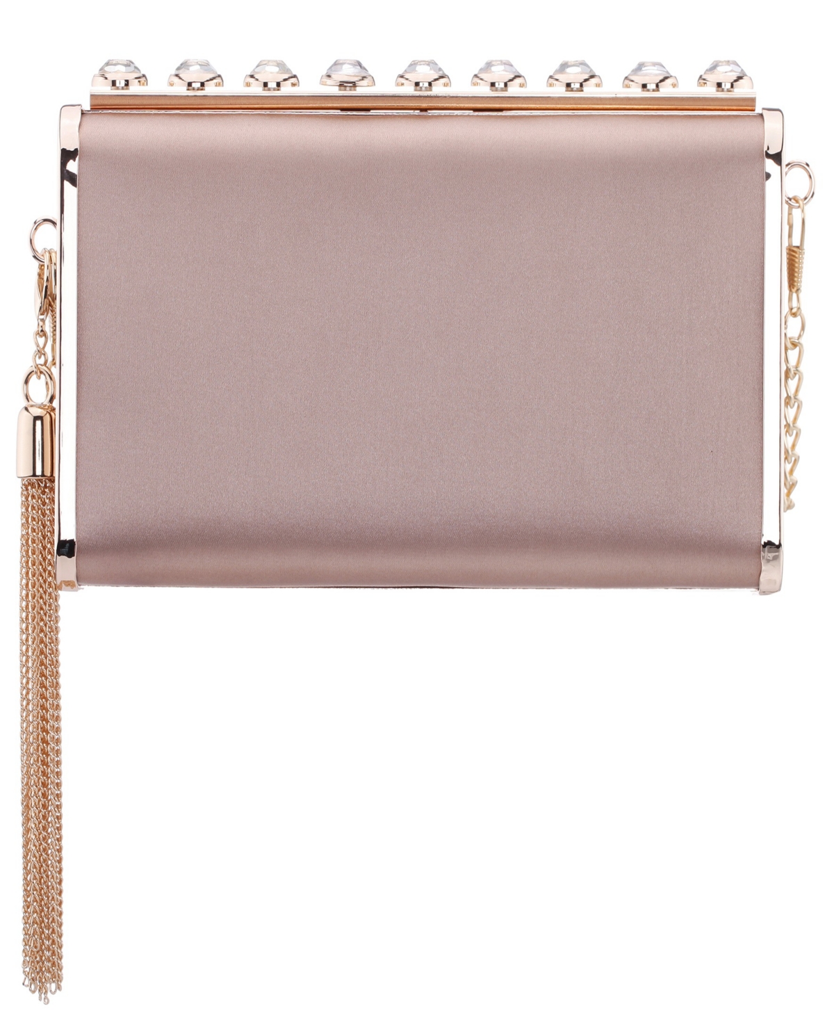 Click here for Nina Crystal Ornamented Minaudiere Tassel Lift Loc... prices