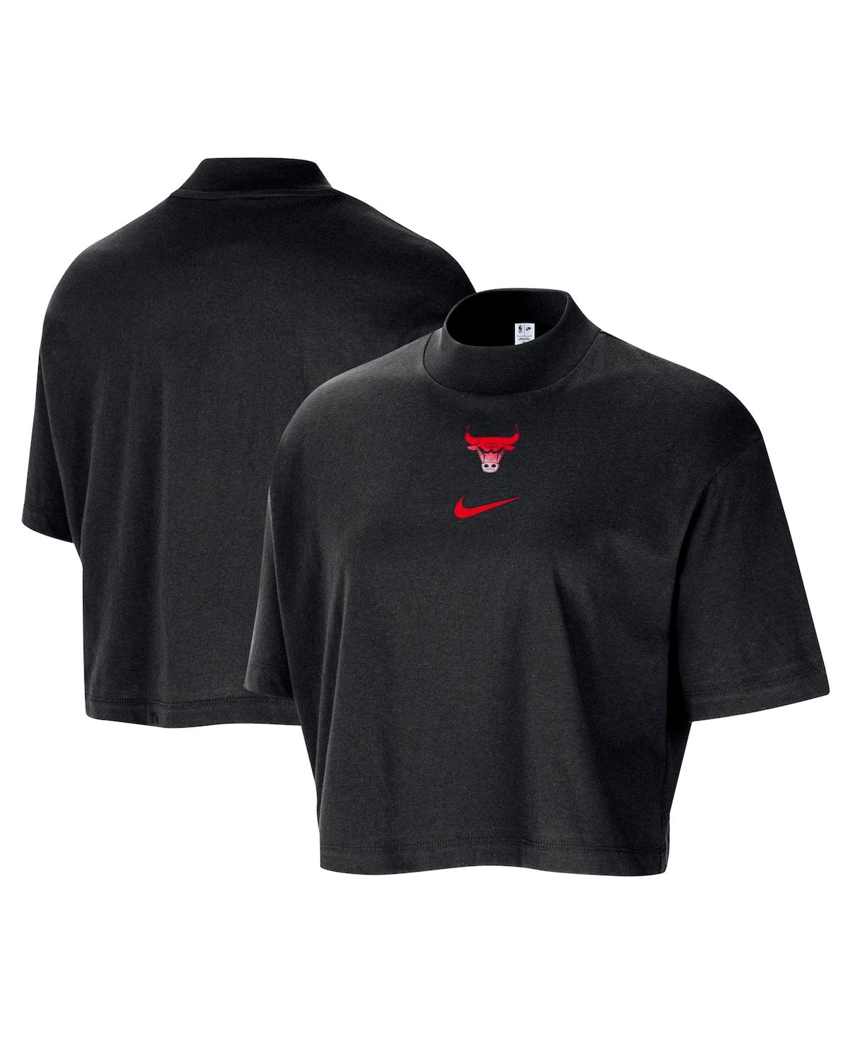Click here for Nike Womens Black Chicago Bulls Courtside Mock Nec... prices
