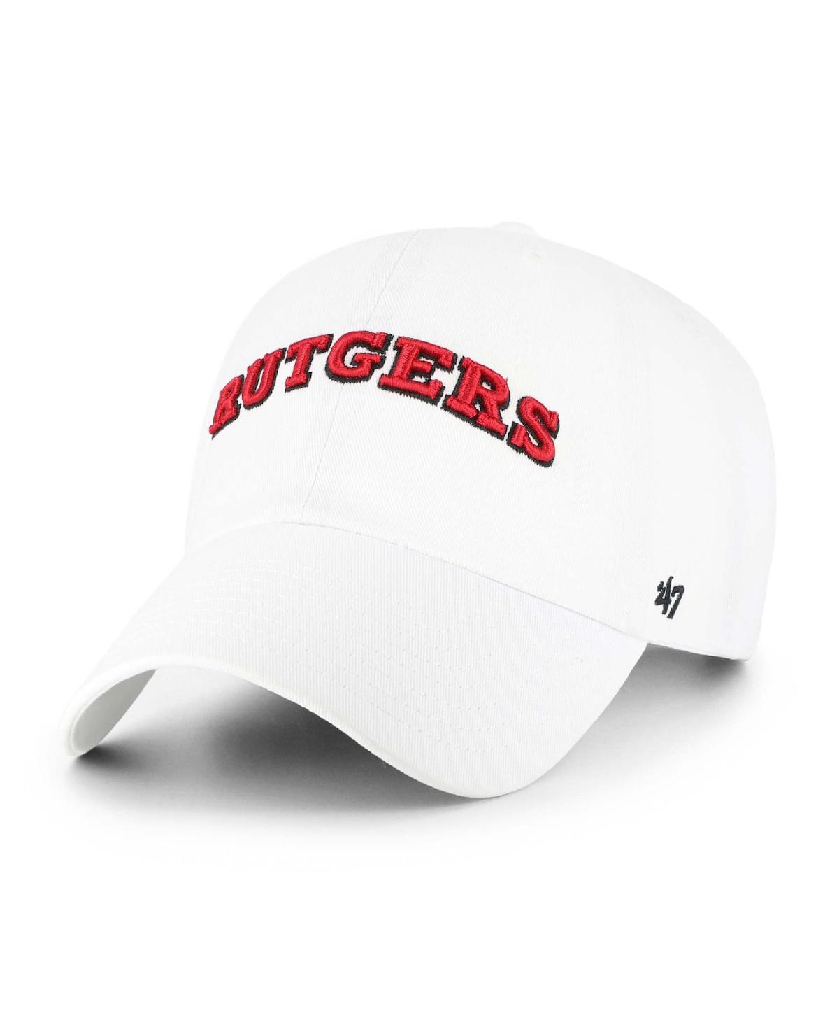 Click here for 47 Brand Mens White Rutgers Scarlet Knights Clean... prices