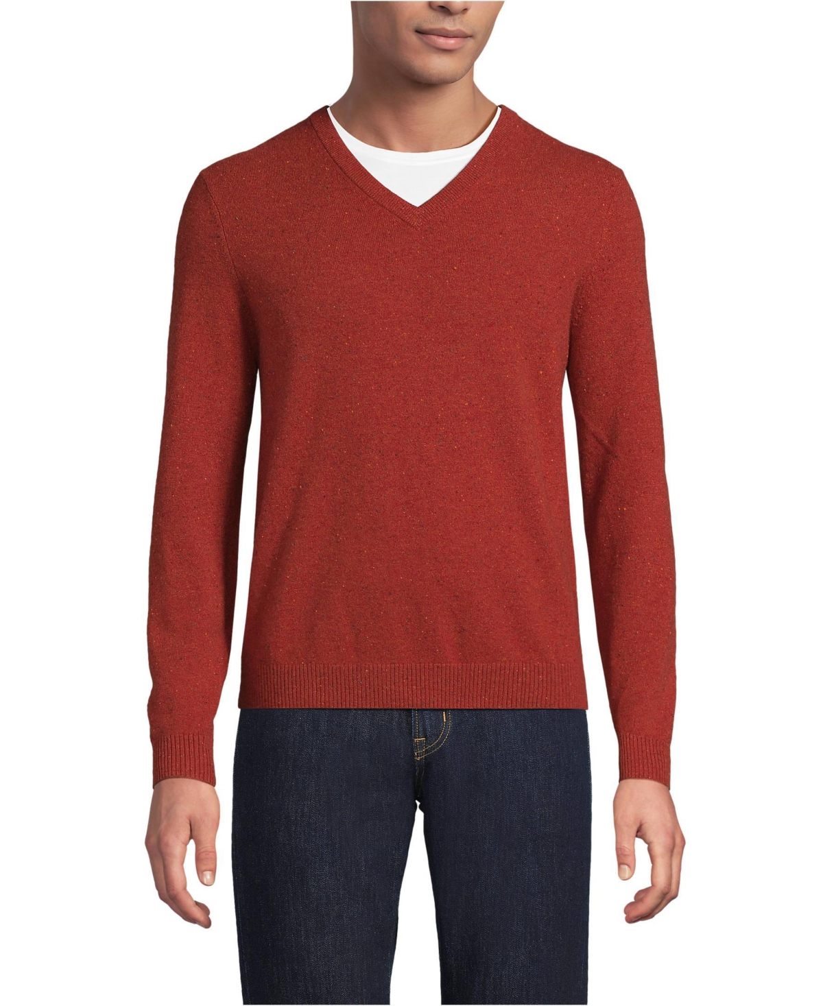 Click here for Lands End Mens Fine Gauge Cashmere V-neck Sweater... prices