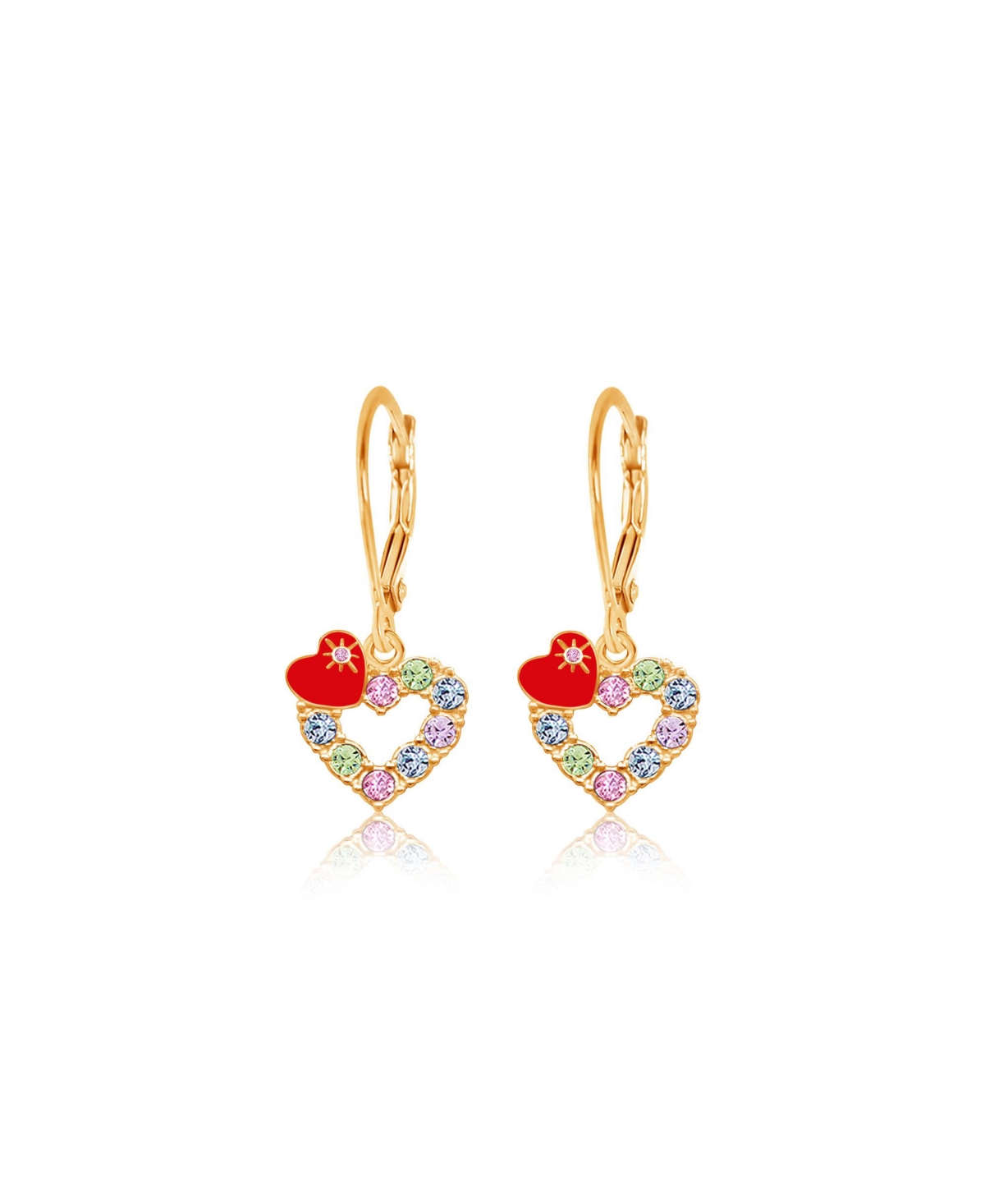 Click here for Chanteur Girls /Girl/Heart Red Crystal Leverback E... prices