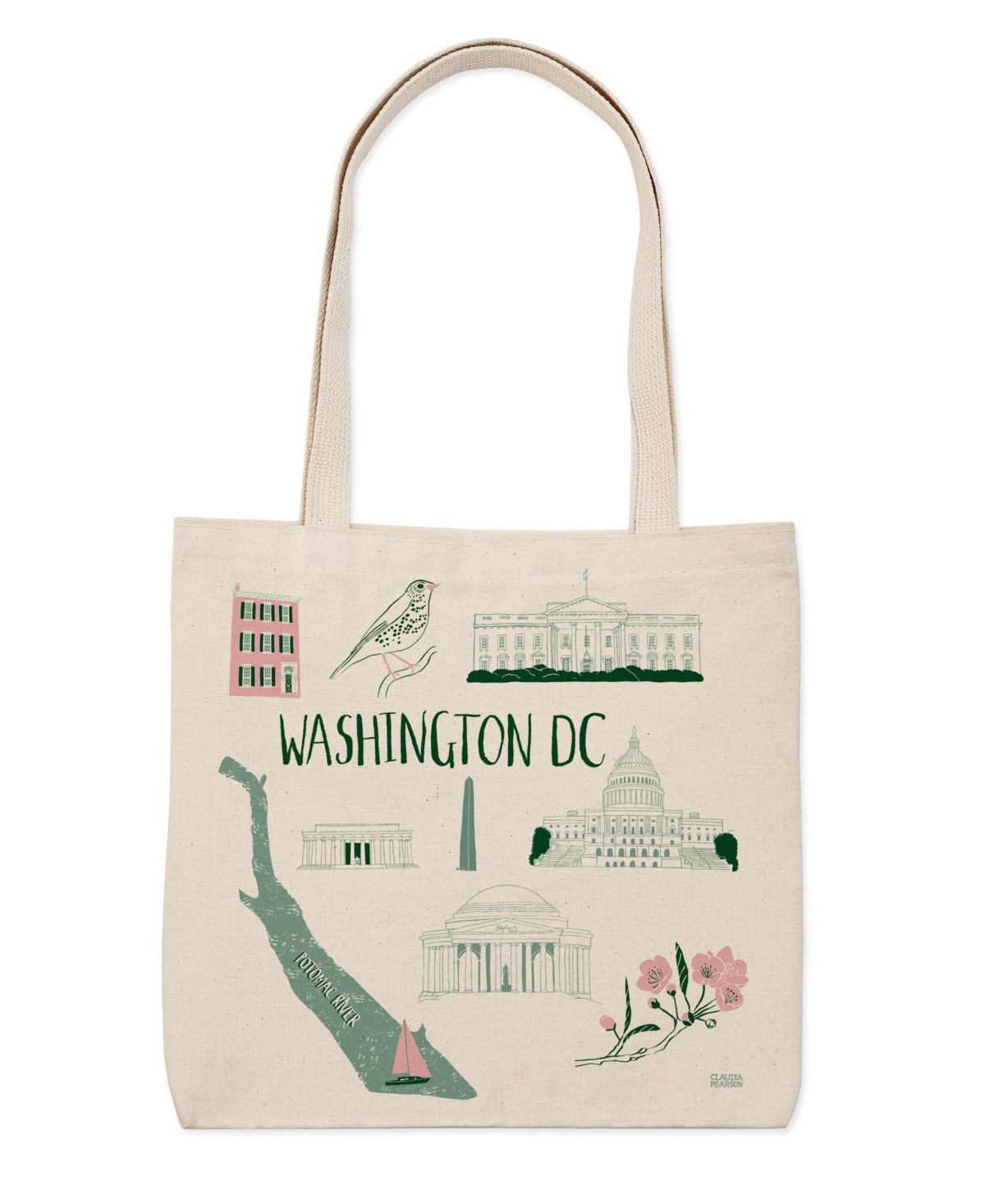 Click here for Washington Everyday Tote - Green  ink  black prices