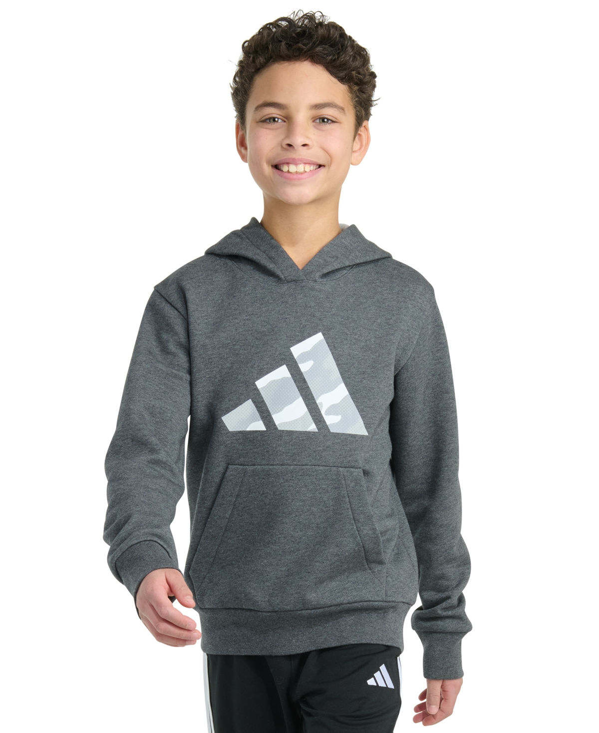 Click here for Adidas Big Boys Long Sleeve Graphic Heather Pull O... prices