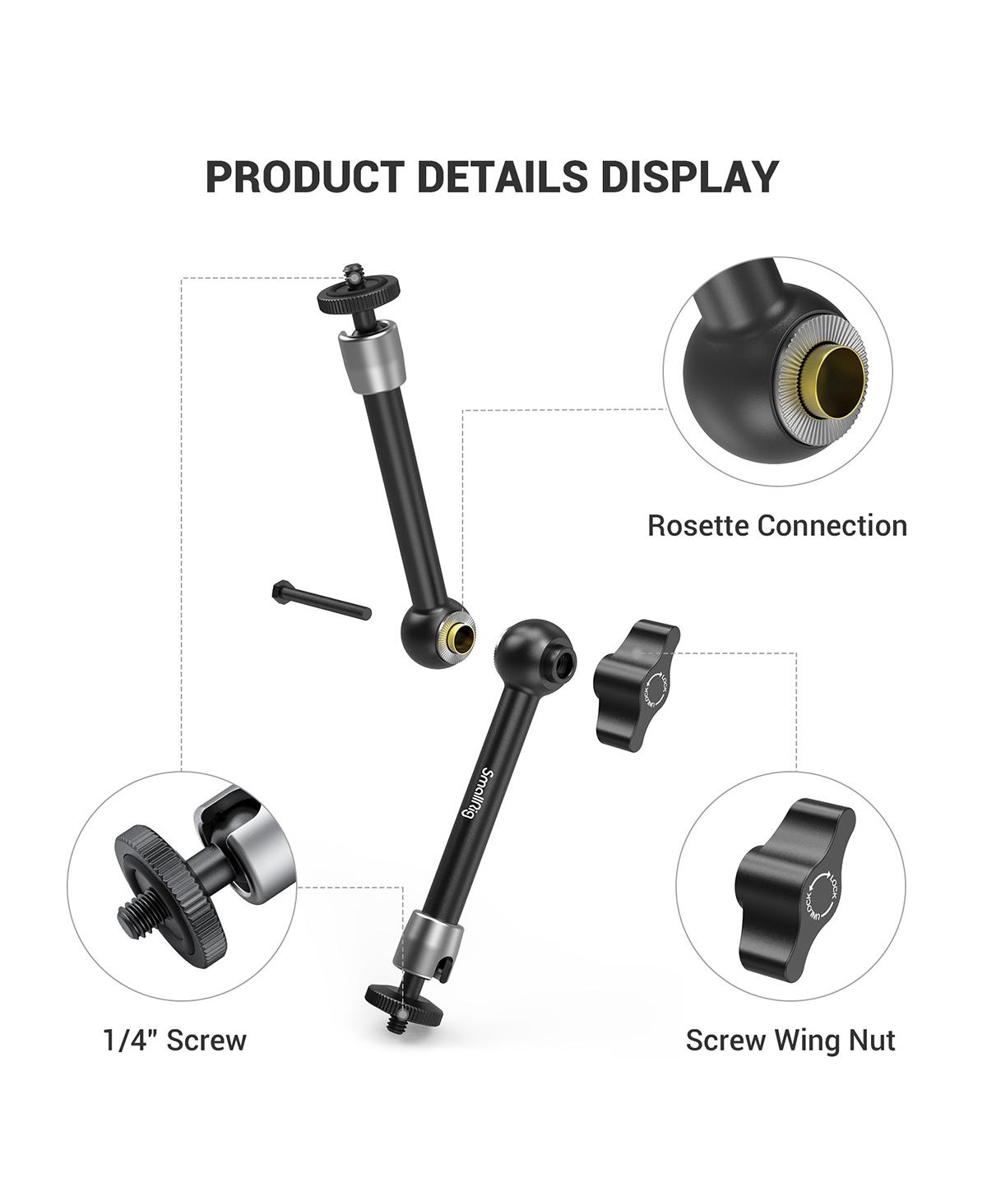 Click here for SmallRig 2066BA 9.5 Articulating Arm - Black prices