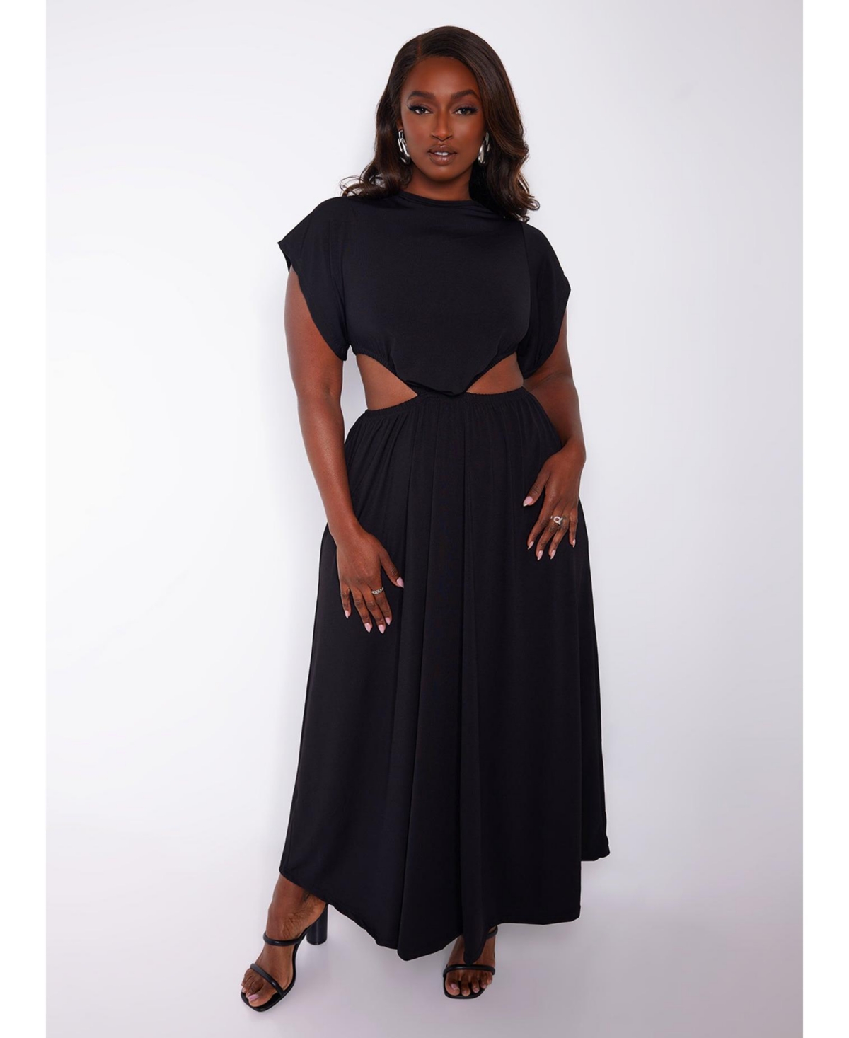 Click here for Rebdolls Womens Cut Out Maxi A Line Dress - Black... prices