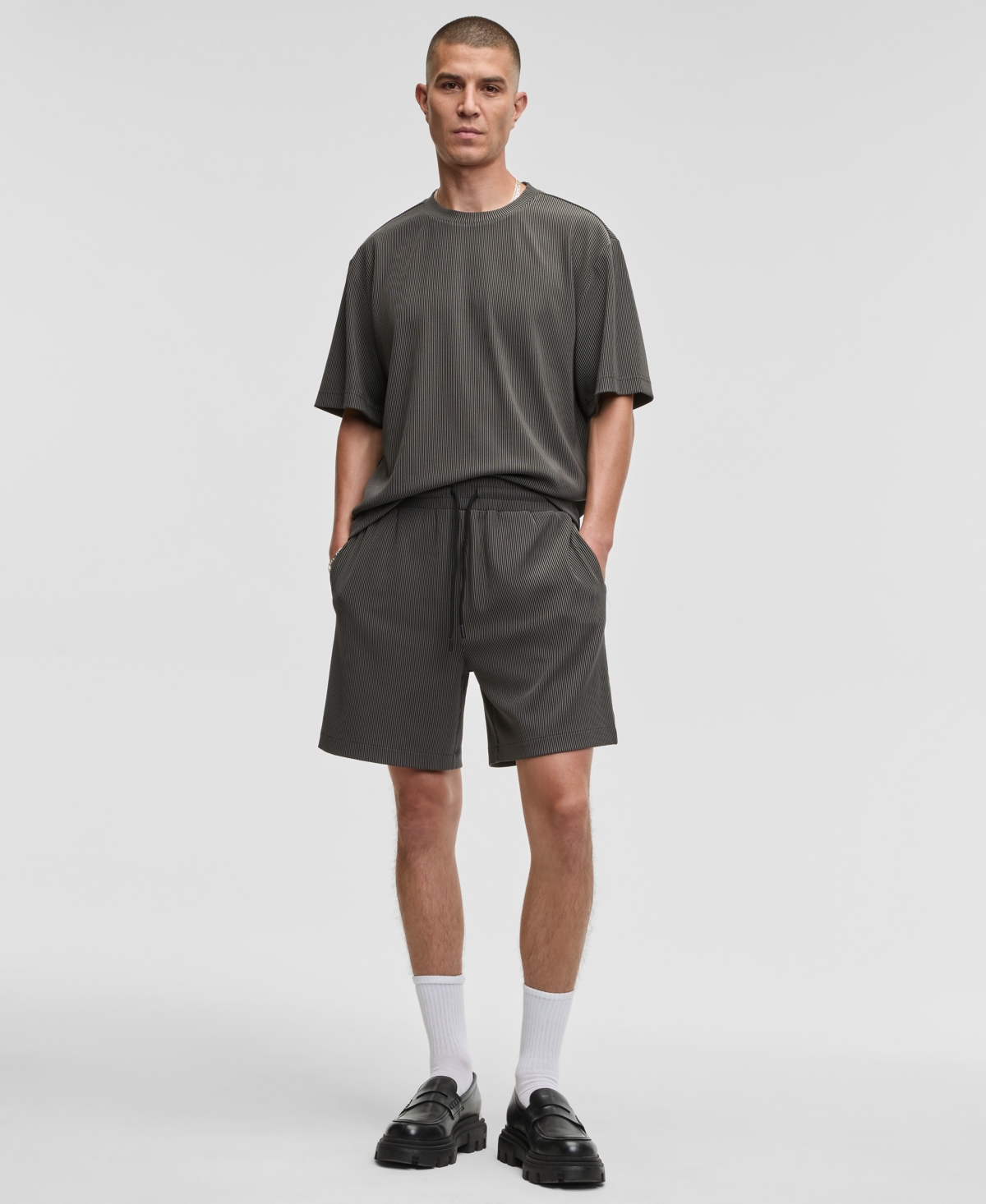 Click here for Mode of One Mens Textured Knit 7 Drawstring Shorts... prices