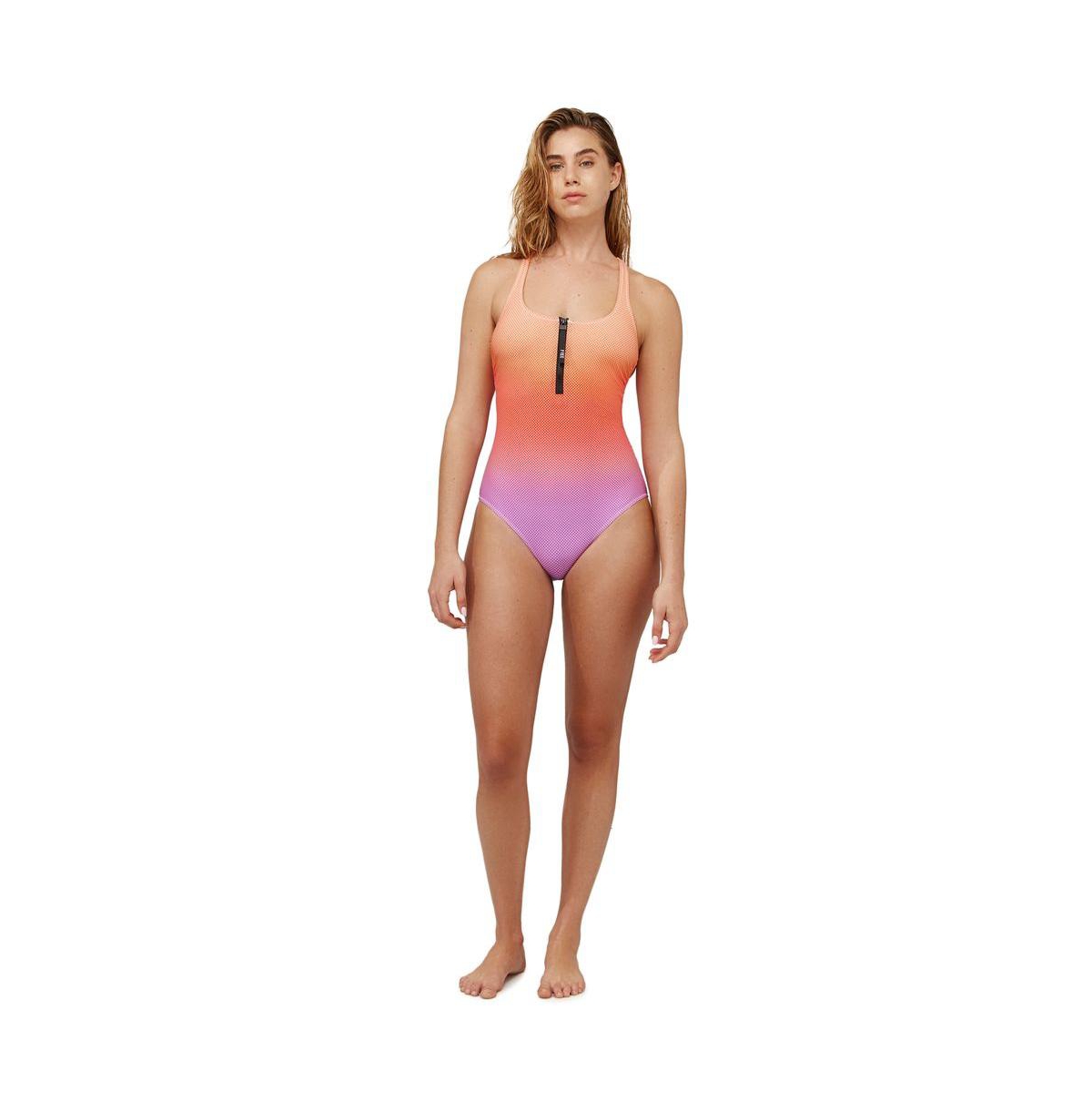 Free Sport by gottex Womens Nixie Scoop Neck One Piece - Multi orange