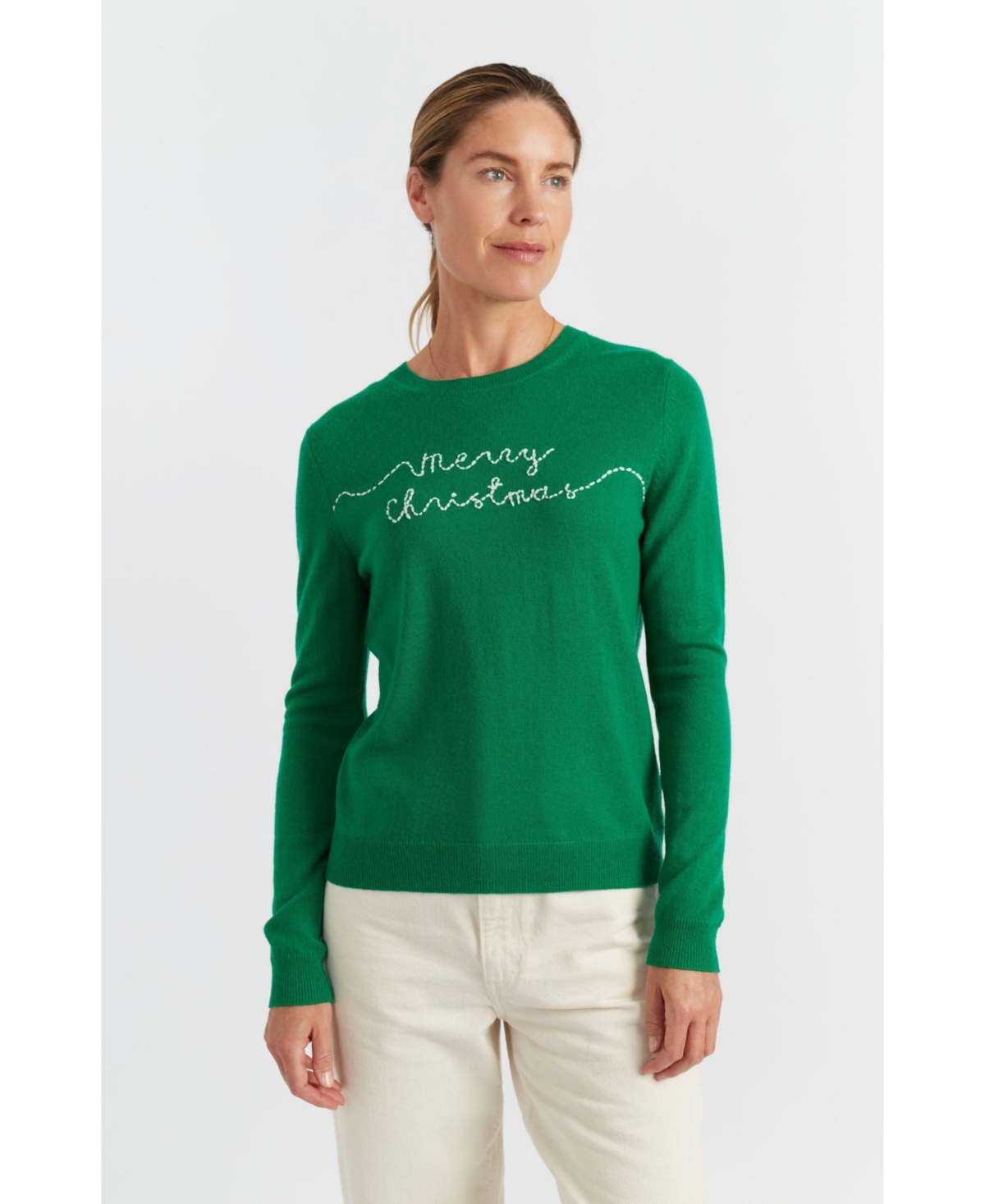 Click here for Chinti & Parker Womens Wool-Cashmere Merry Christm... prices