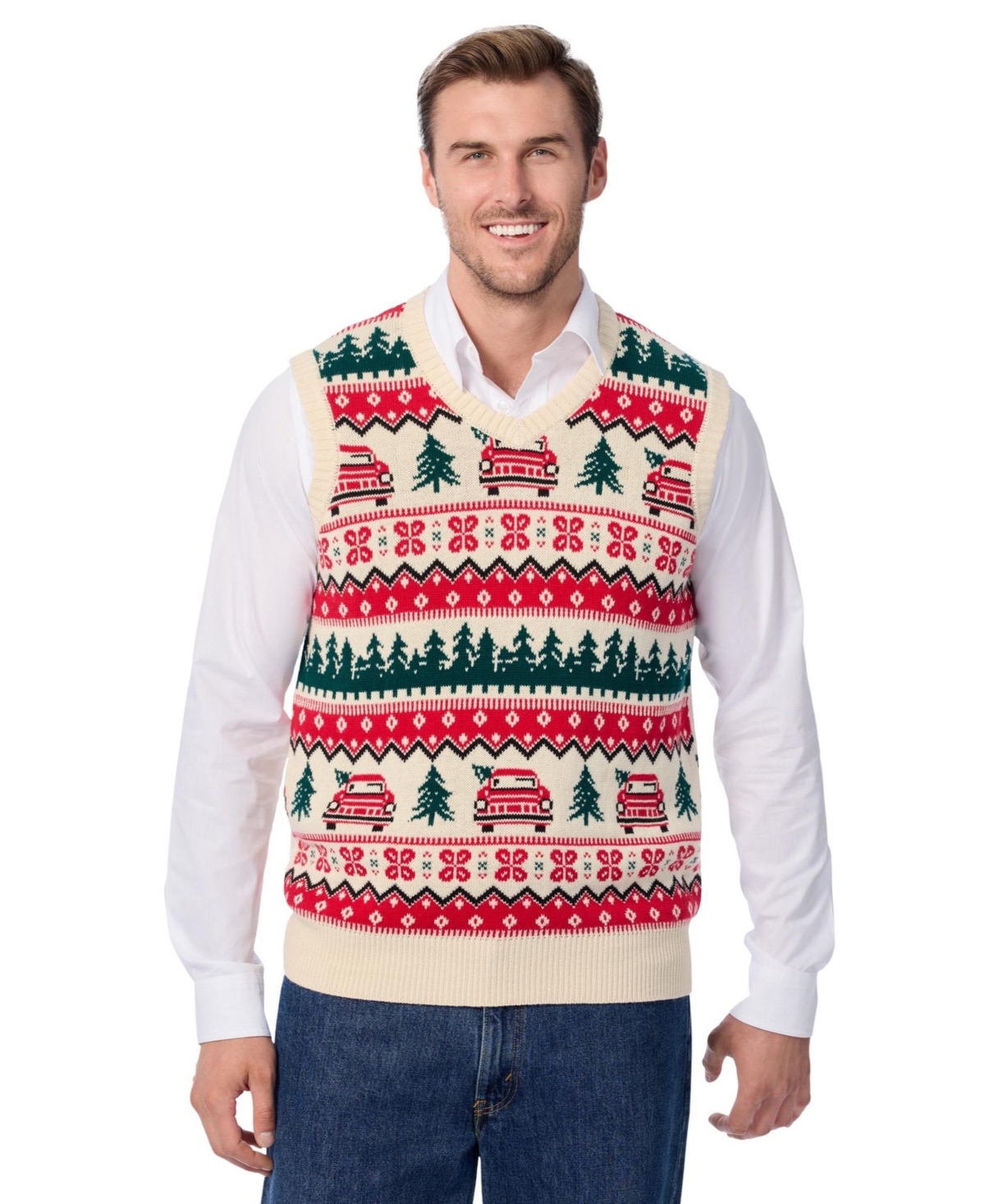 Click here for KingSize Big & Tall Novelty Seasonal Vest - Christ... prices