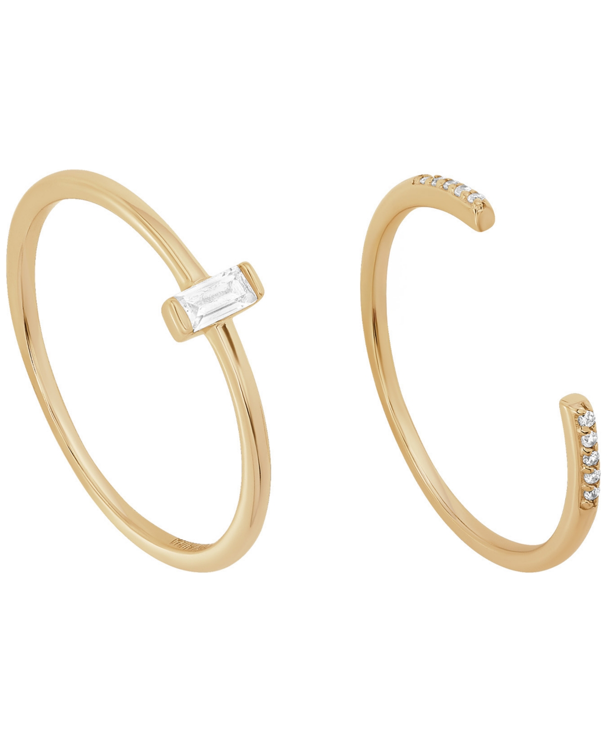 Click here for Macys 2-Piece Cubic Zirconia Open Stackable Ring S... prices