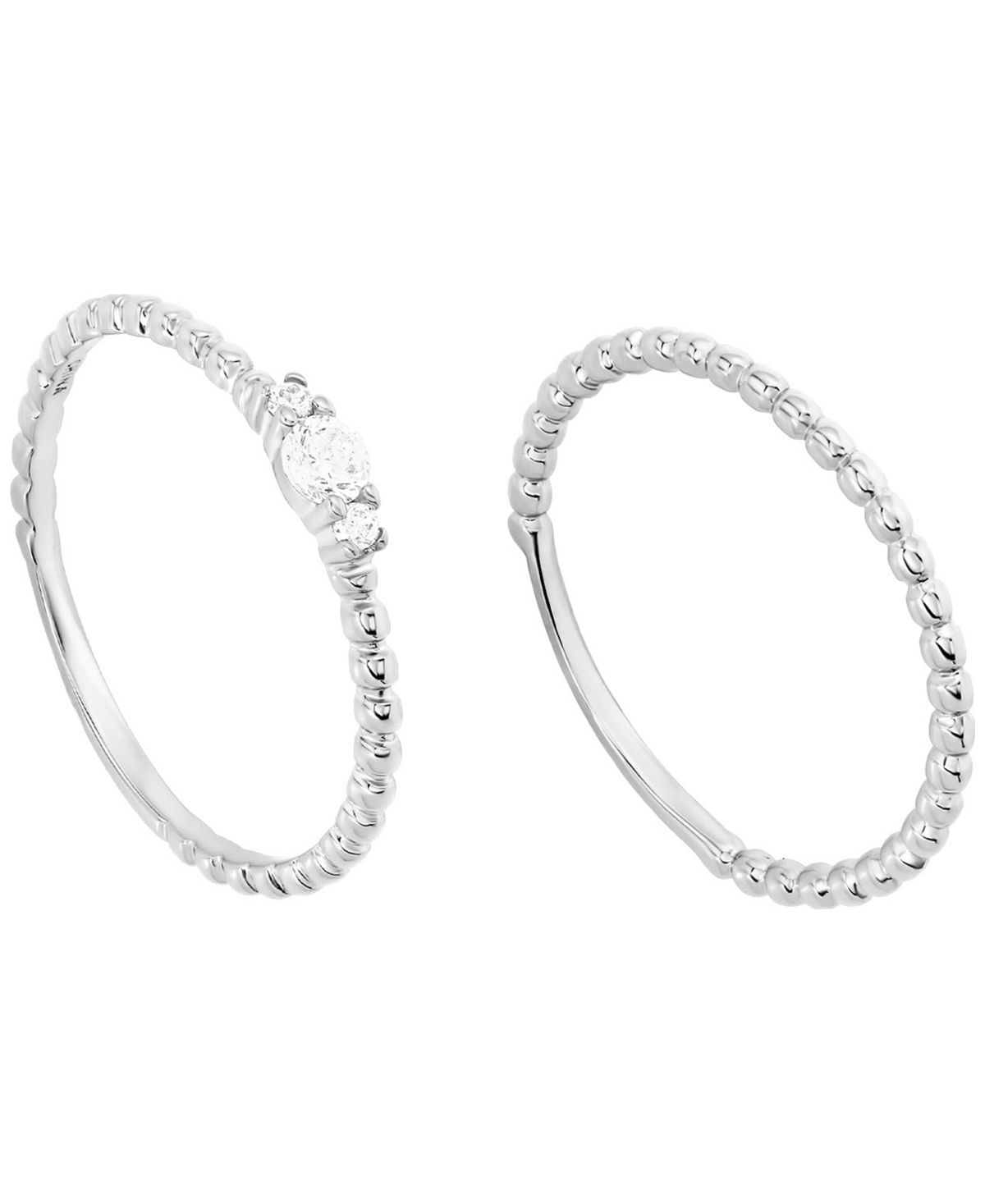 Click here for Macys 2-Piece Cubic Zirconia Stackable Ring Set (0... prices