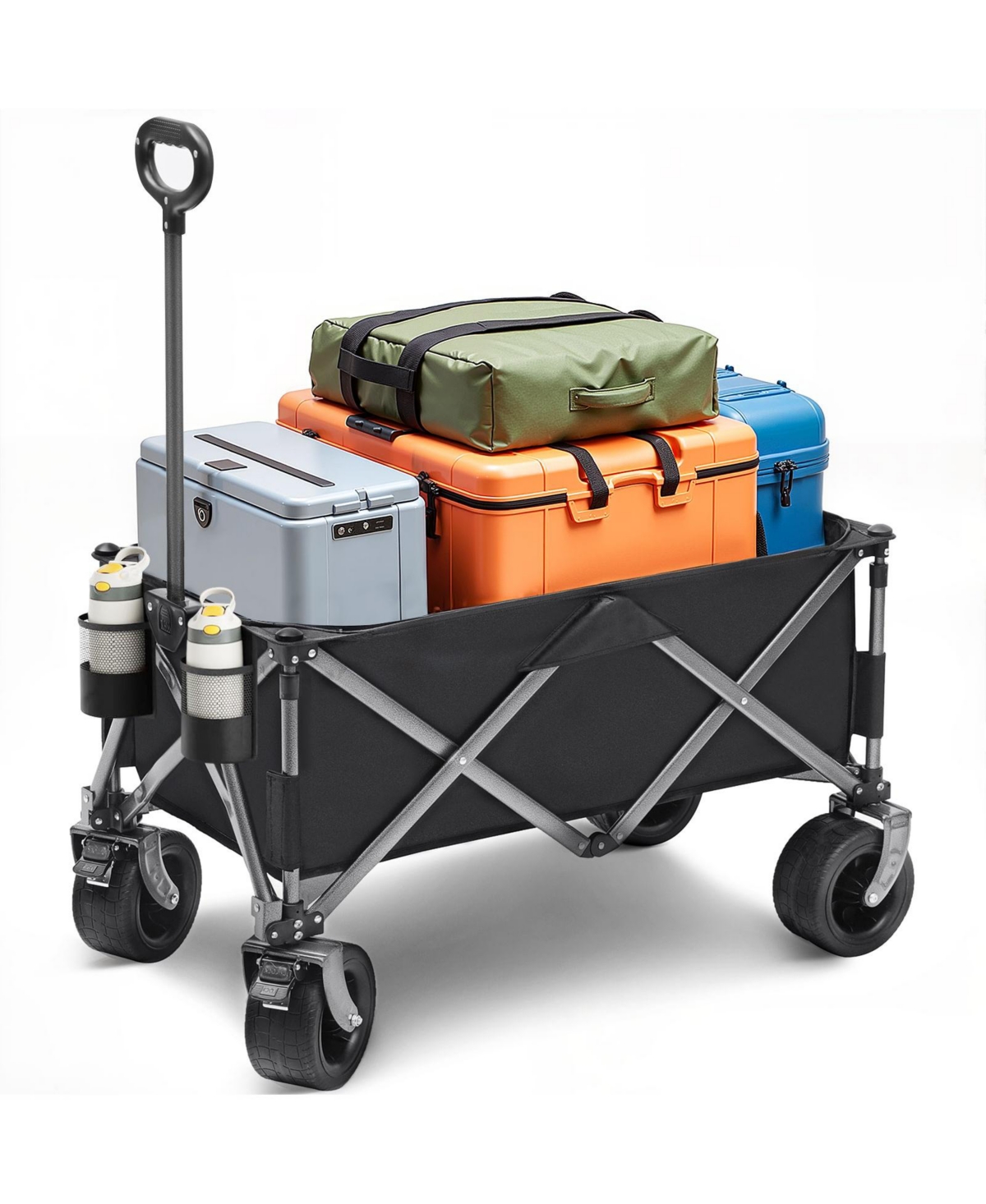 Click here for Heavy-Duty 600 lbs Folding Collapsible Wagon Cart... prices