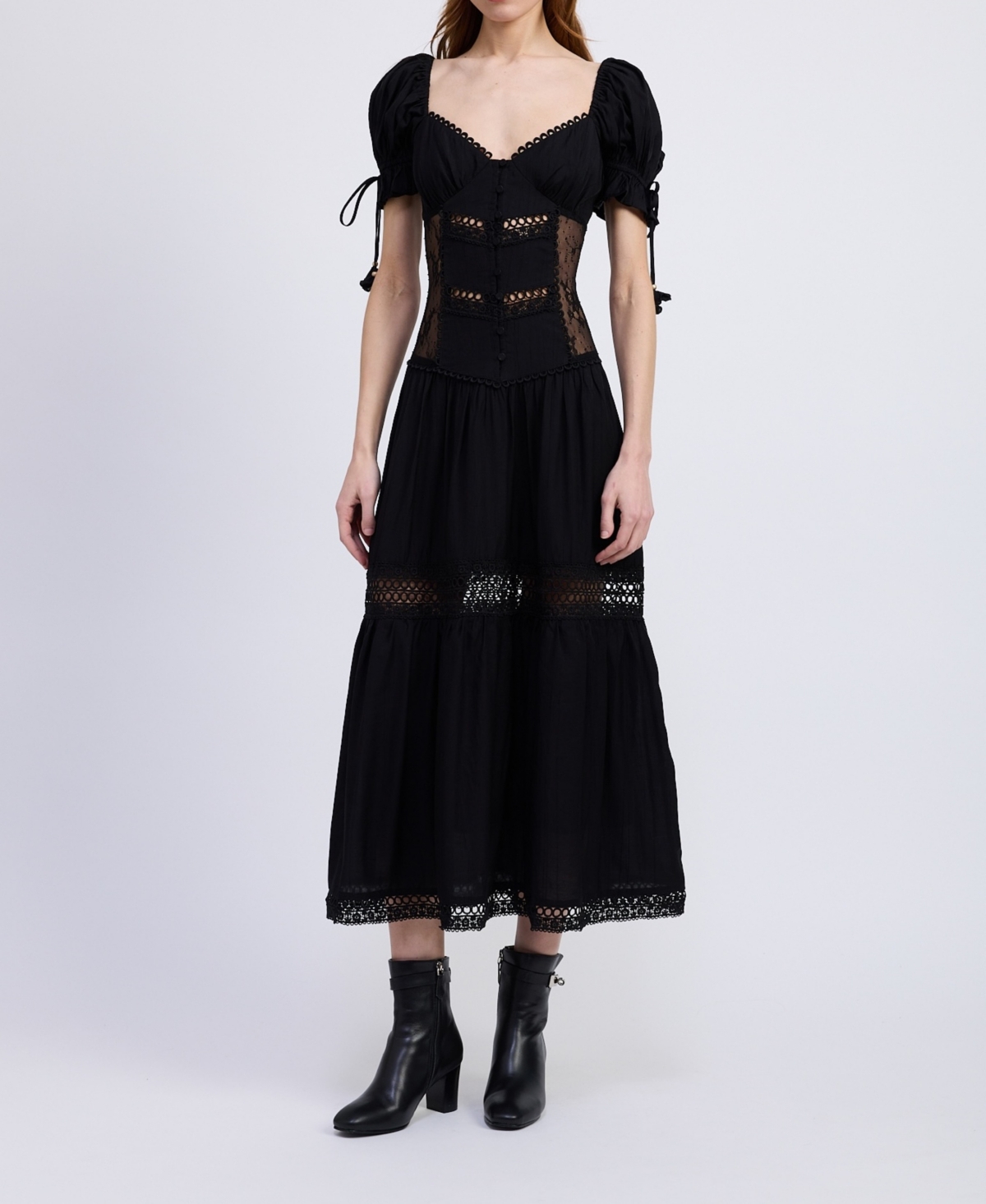 Click here for En Saison Womens Peregrine Maxi Dress - Black prices