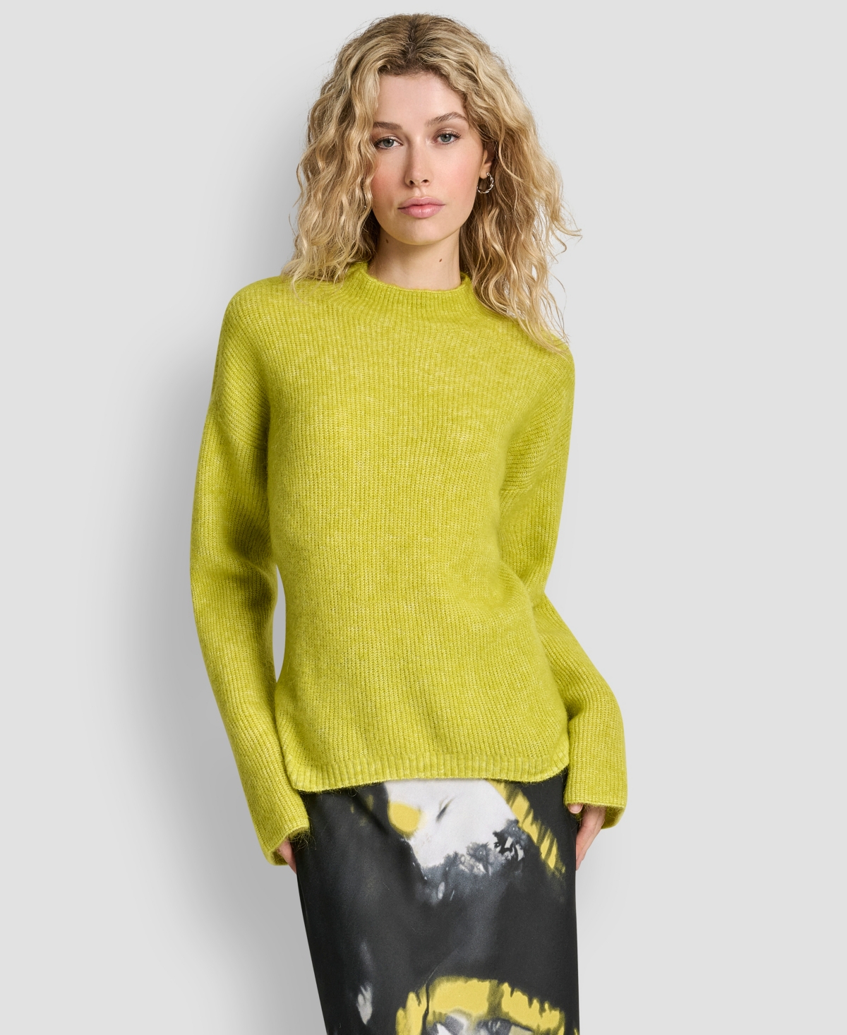 Click here for Dkny Womens Funnel Neck Long Sleeves Sweater - Cit... prices