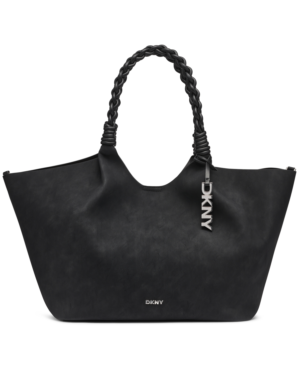 Click here for Dkny Womens Paula Large Tote Handbag - Black/silve... prices