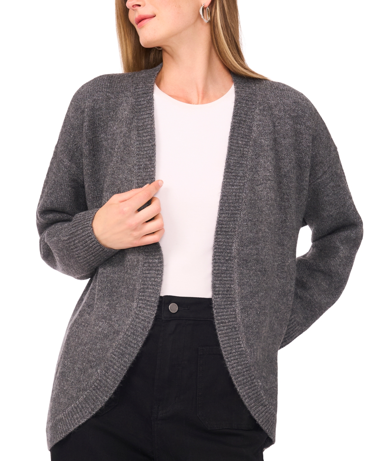 Click here for Vince Camuto Womens Cozy Open Cardigan Long-Sleeve... prices