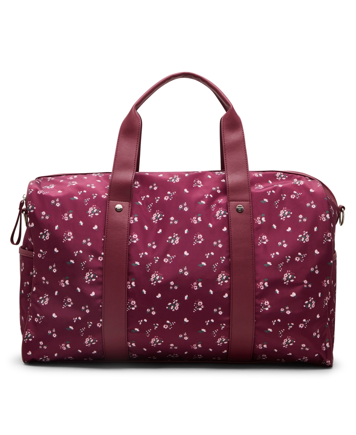 Click here for Madden Girl Zipper Duo Duffle Bag - Wine Ditsy prices